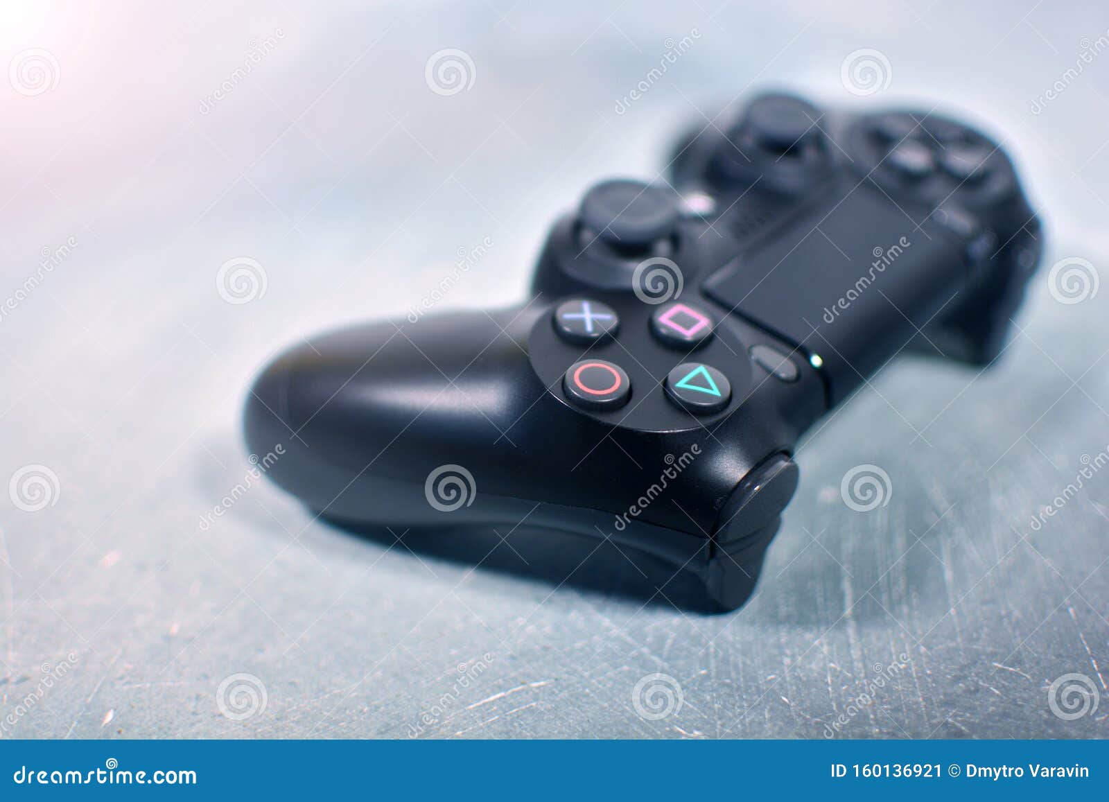 Game Concsole Controller Close Up. Playing Joystick Stock Image - Image ...