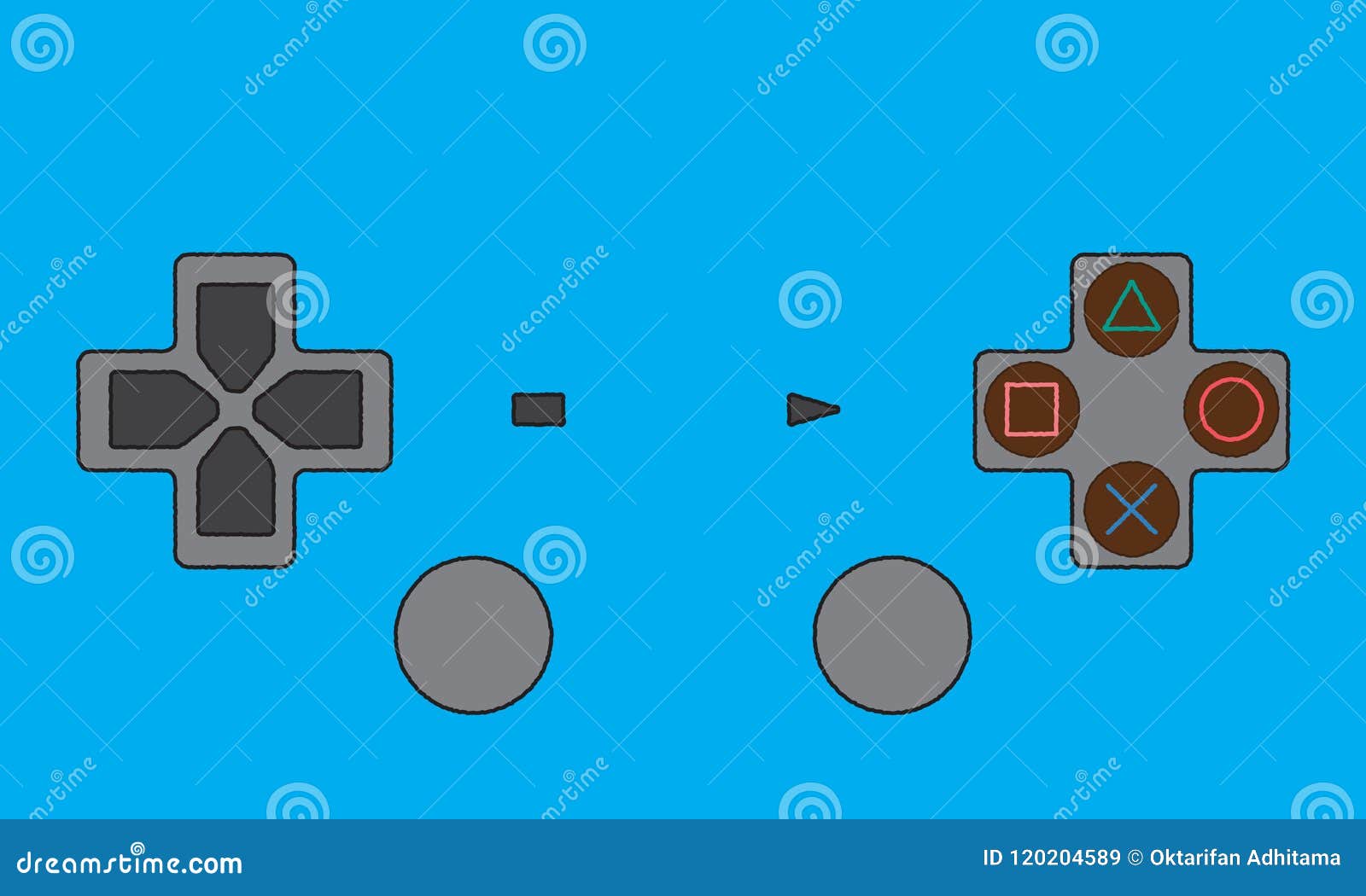 Game Console Button stock vector. Illustration of game - 120204589