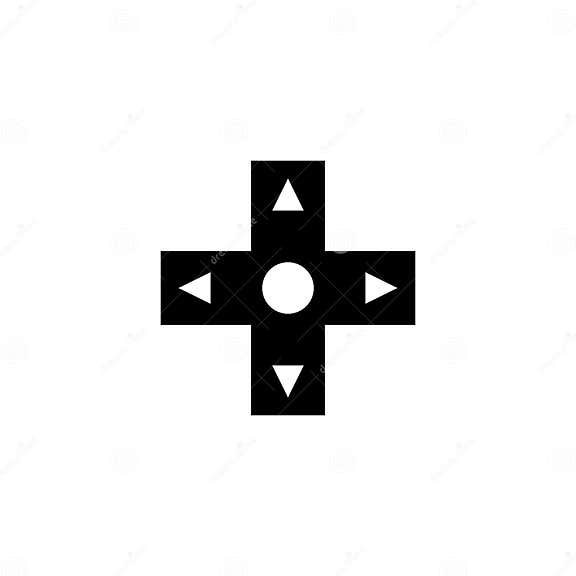 Game Console Button Icon Logo Vector Design Stock Vector - Illustration ...