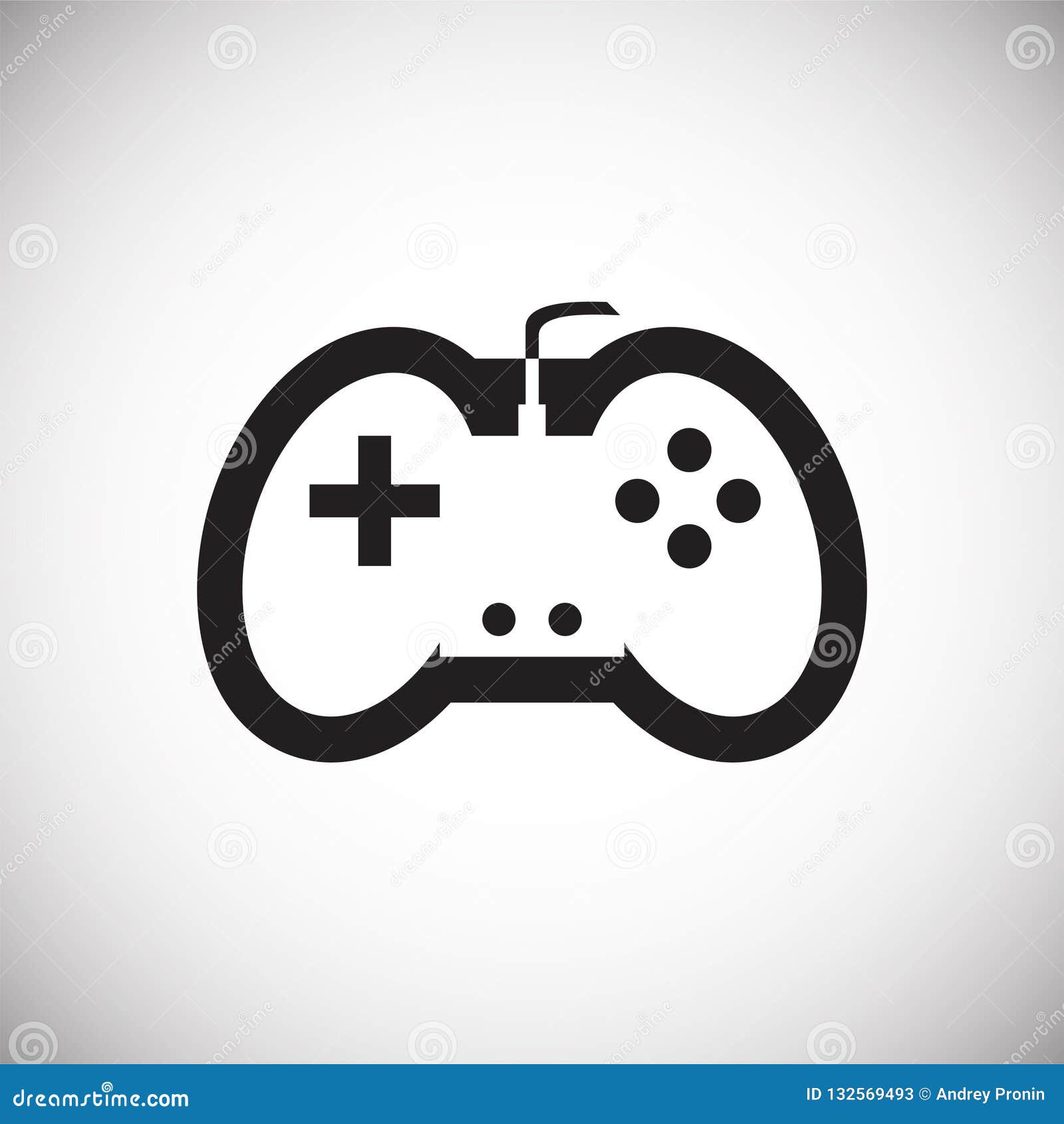 Game Console Controller on White Background for Graphic and Web Design ...