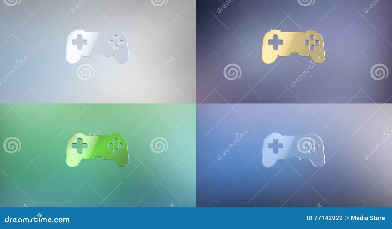 Game Console 3d Icon stock illustration. Illustration of gaming - 77142929