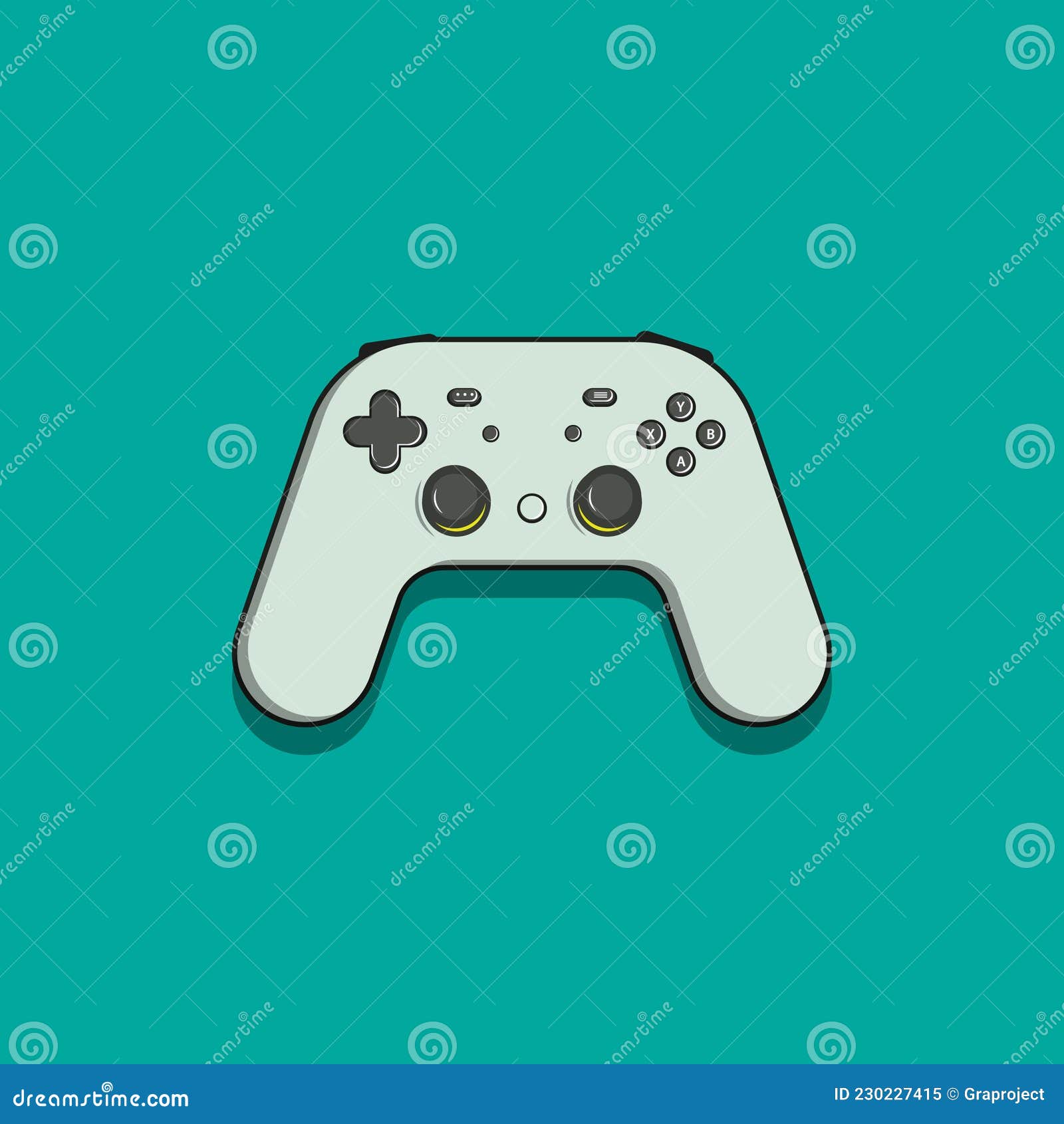 Flat Illustration Vector Graphic of Game Console Stock Illustration ...