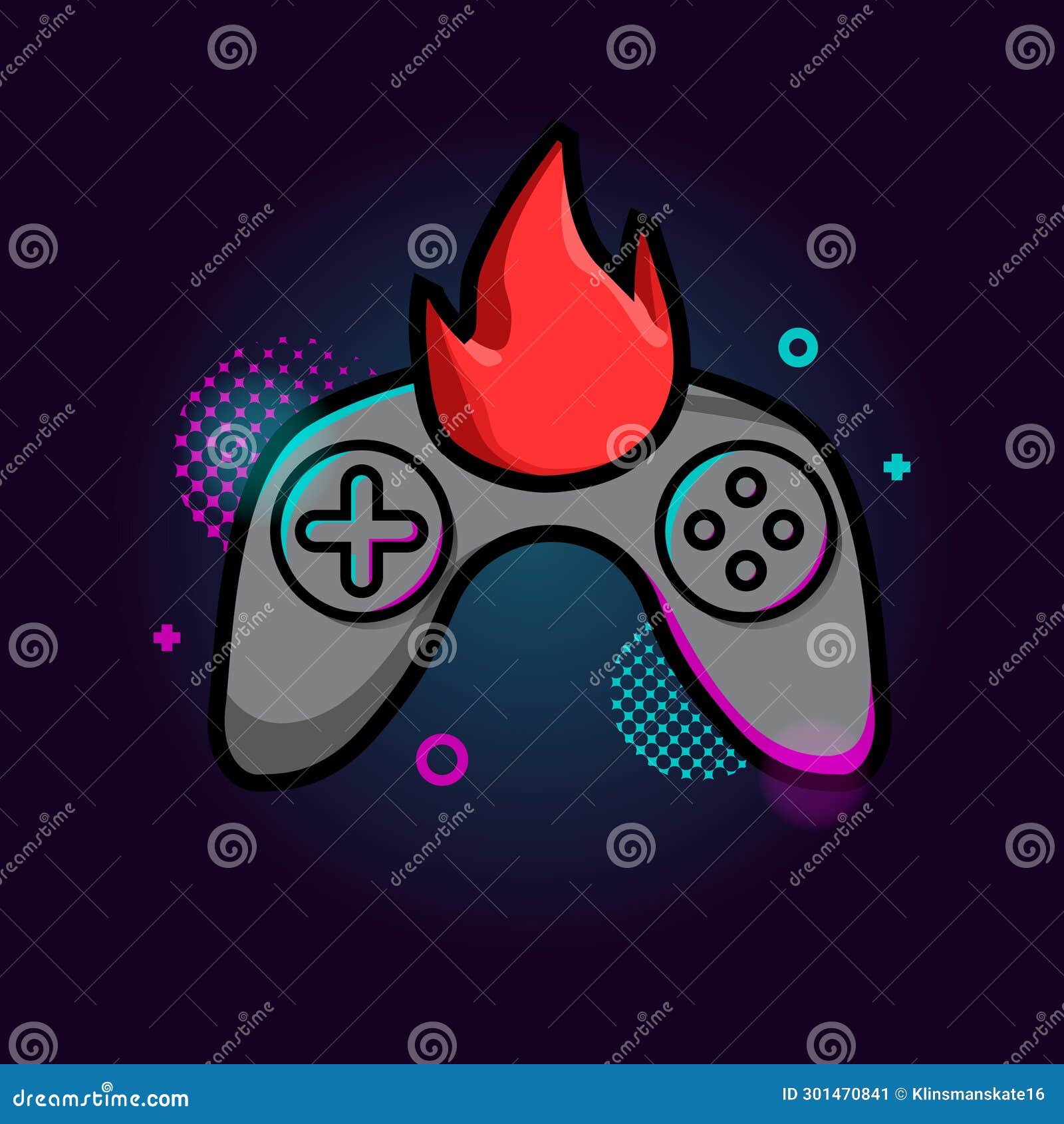 Game Console Graphic Design Vector Art Stock Vector - Illustration of ...