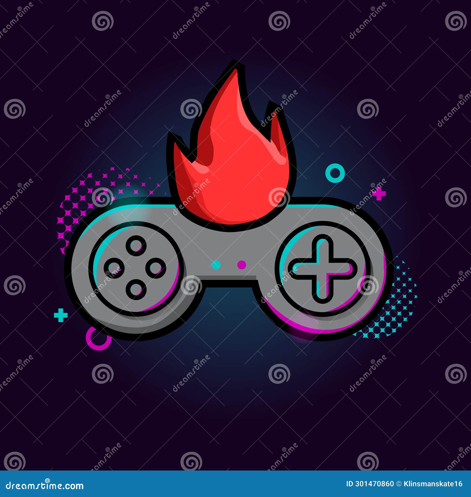 Game Console Graphic Design Vector Concept Stock Vector - Illustration ...
