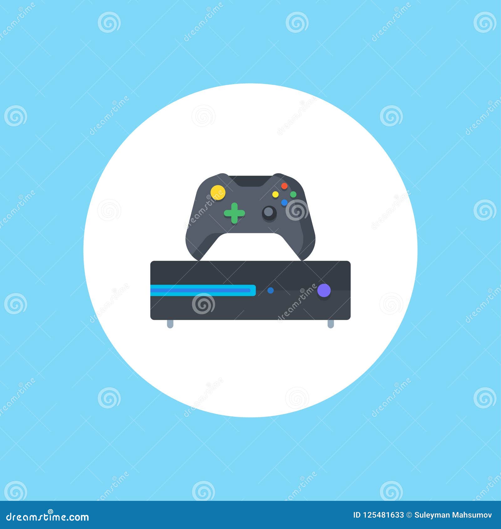 Game Console Vector Icon Sign Symbol Stock Vector - Illustration of ...