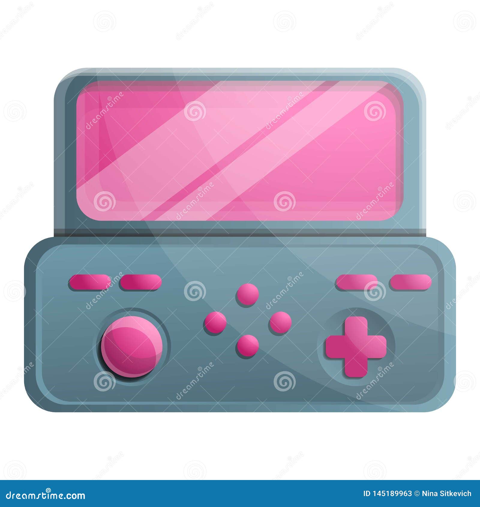 Game Console Icon, Cartoon Style Stock Vector - Illustration of keypad ...