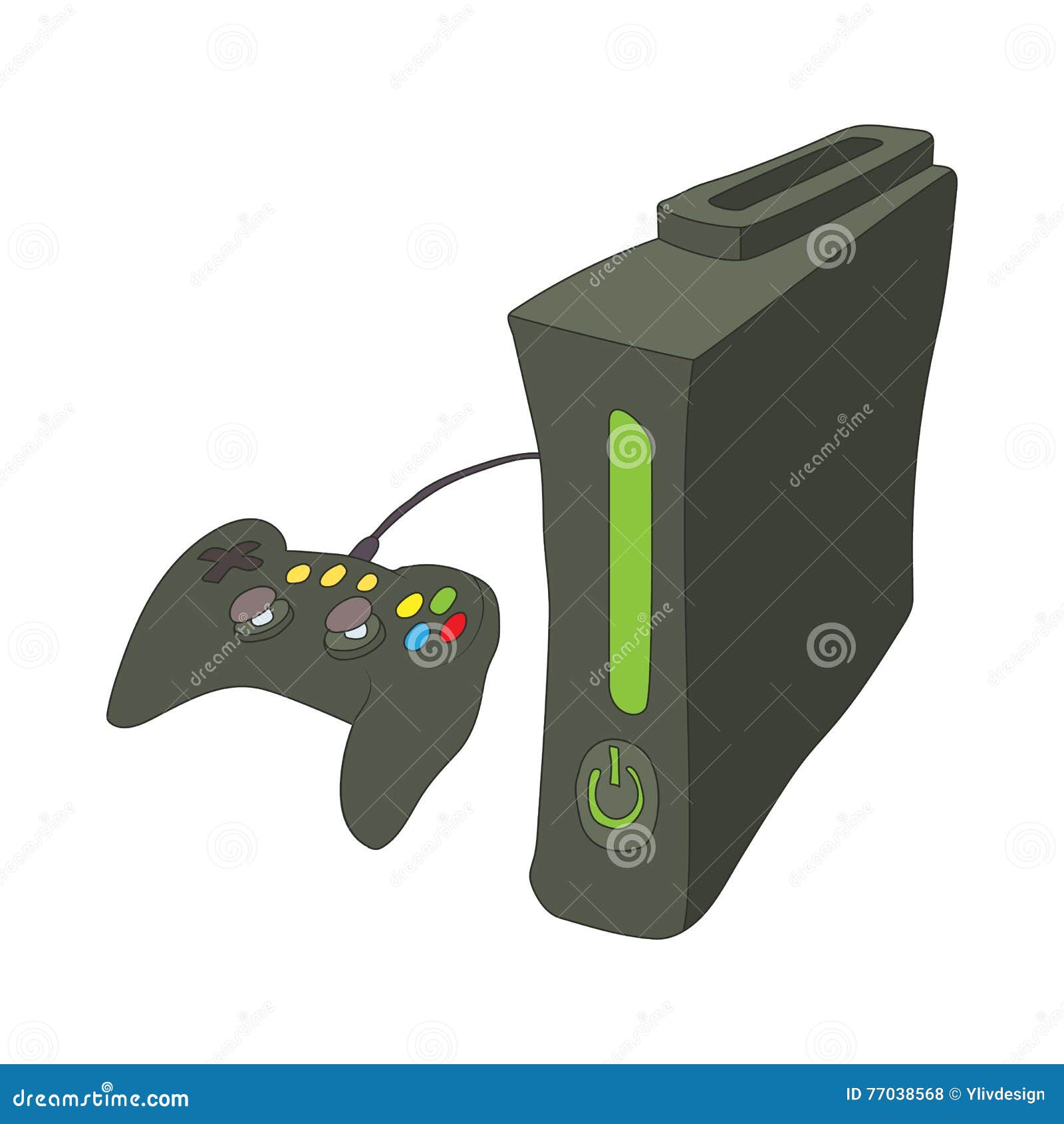Game Console Icon, Cartoon Style Stock Vector - Illustration of play ...