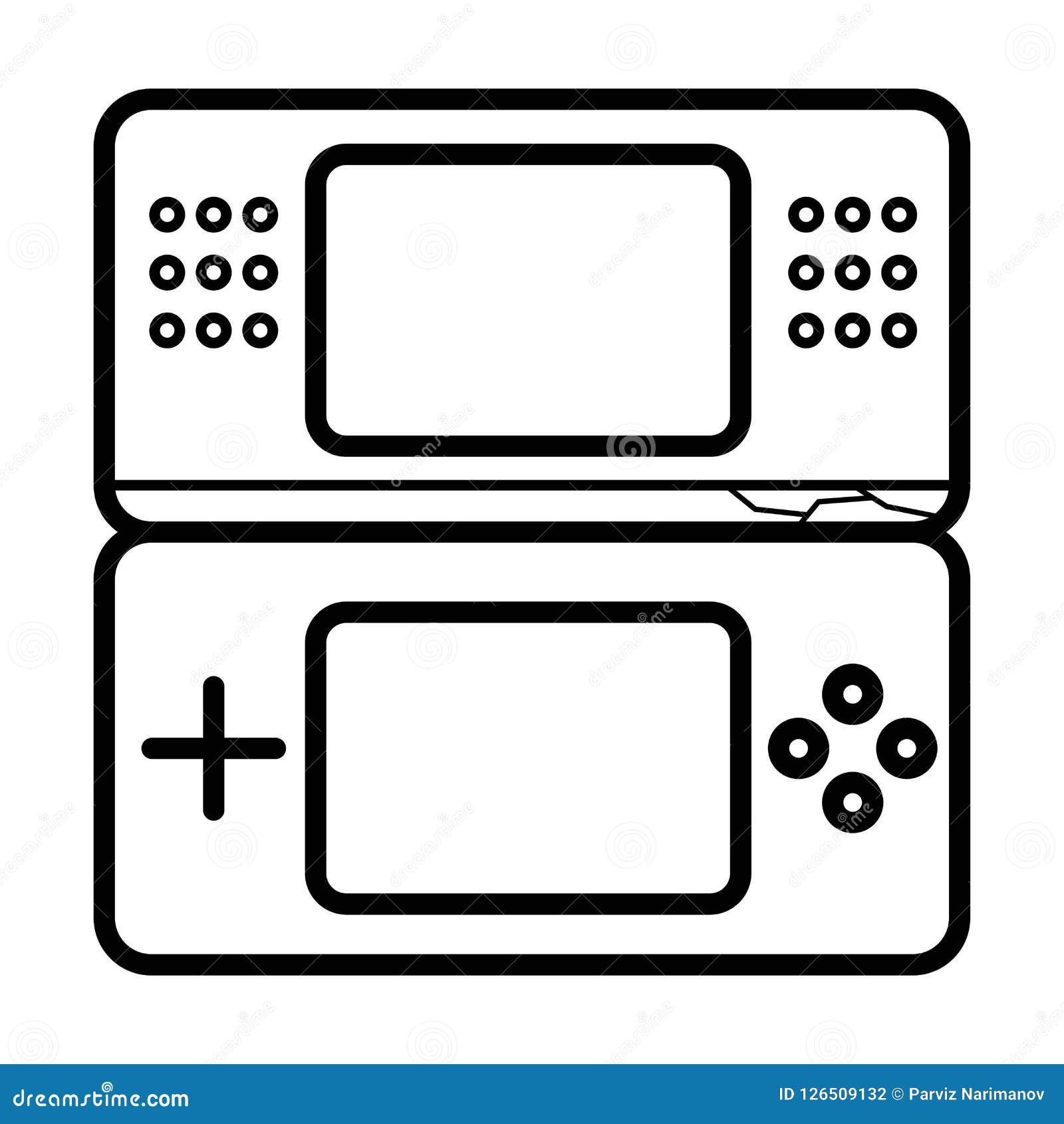 Game console icon vector stock illustration. Illustration of play ...