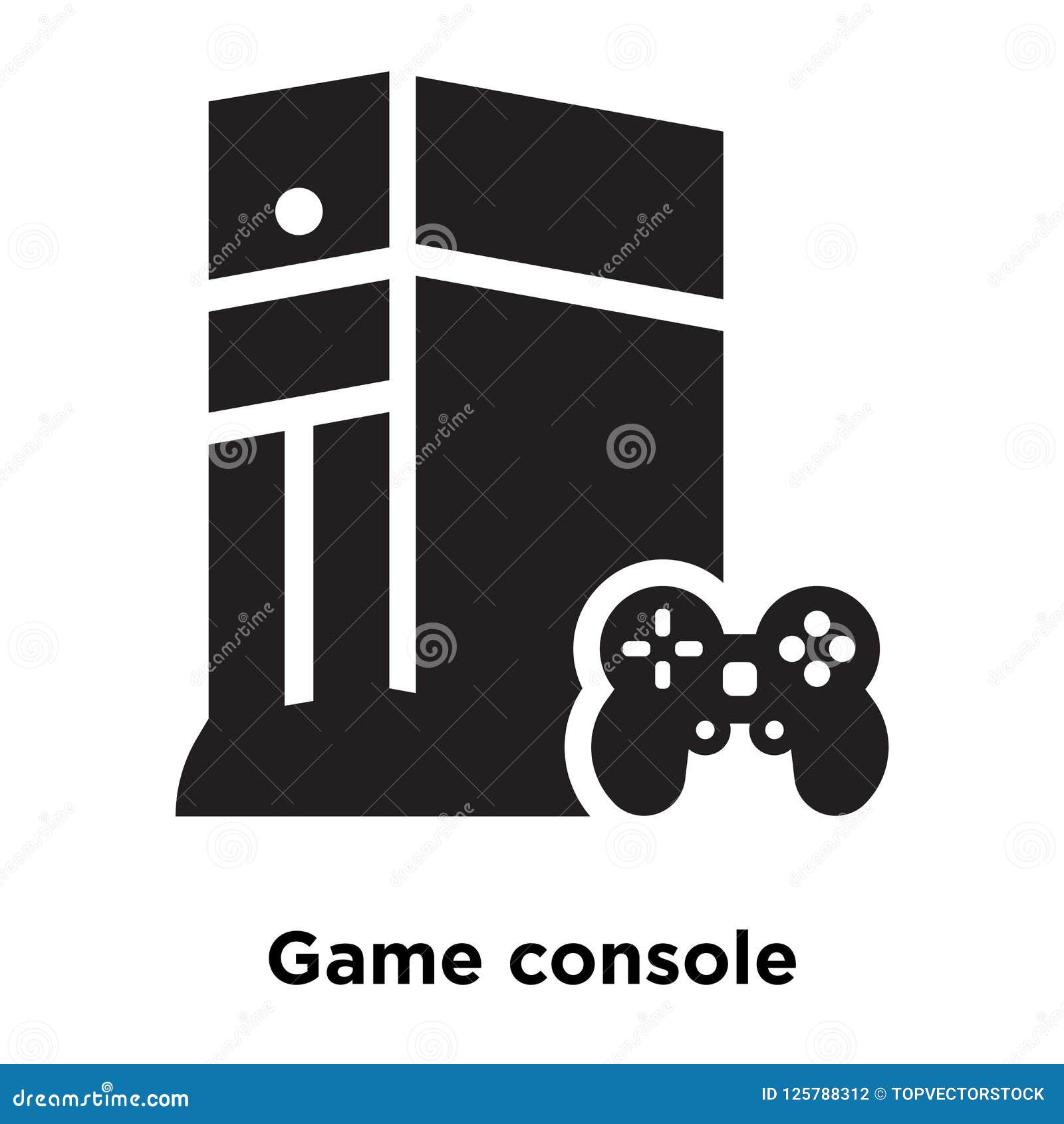 Game Console Icon Vector Isolated on White Background, Logo Concept of ...