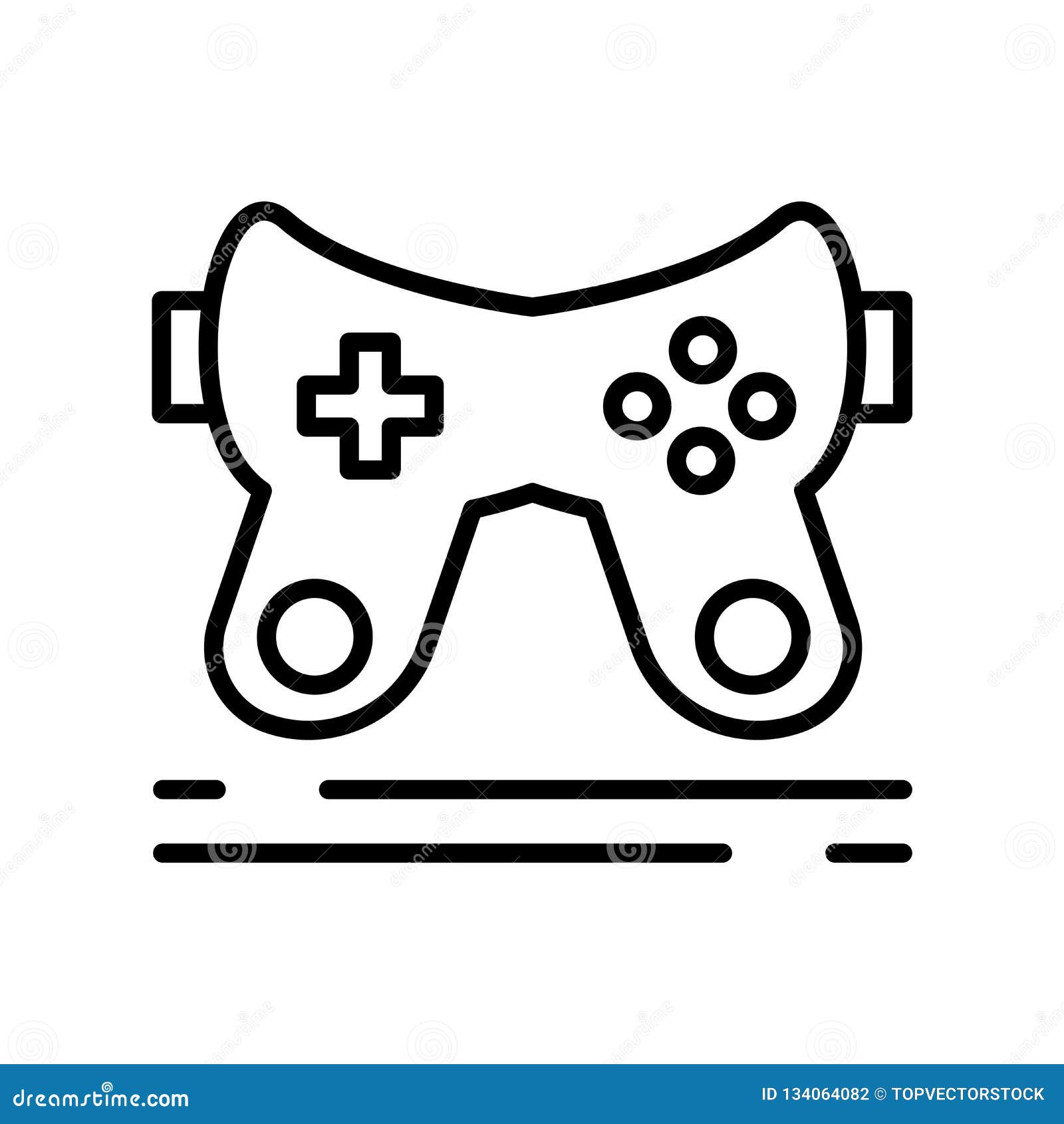 Game Console Icon Vector Isolated On White Background, Game Console ...