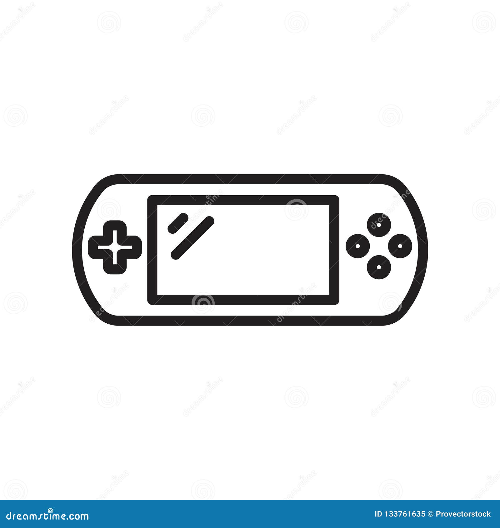 Game Console Icon Vector Sign and Symbol Isolated on White Background ...