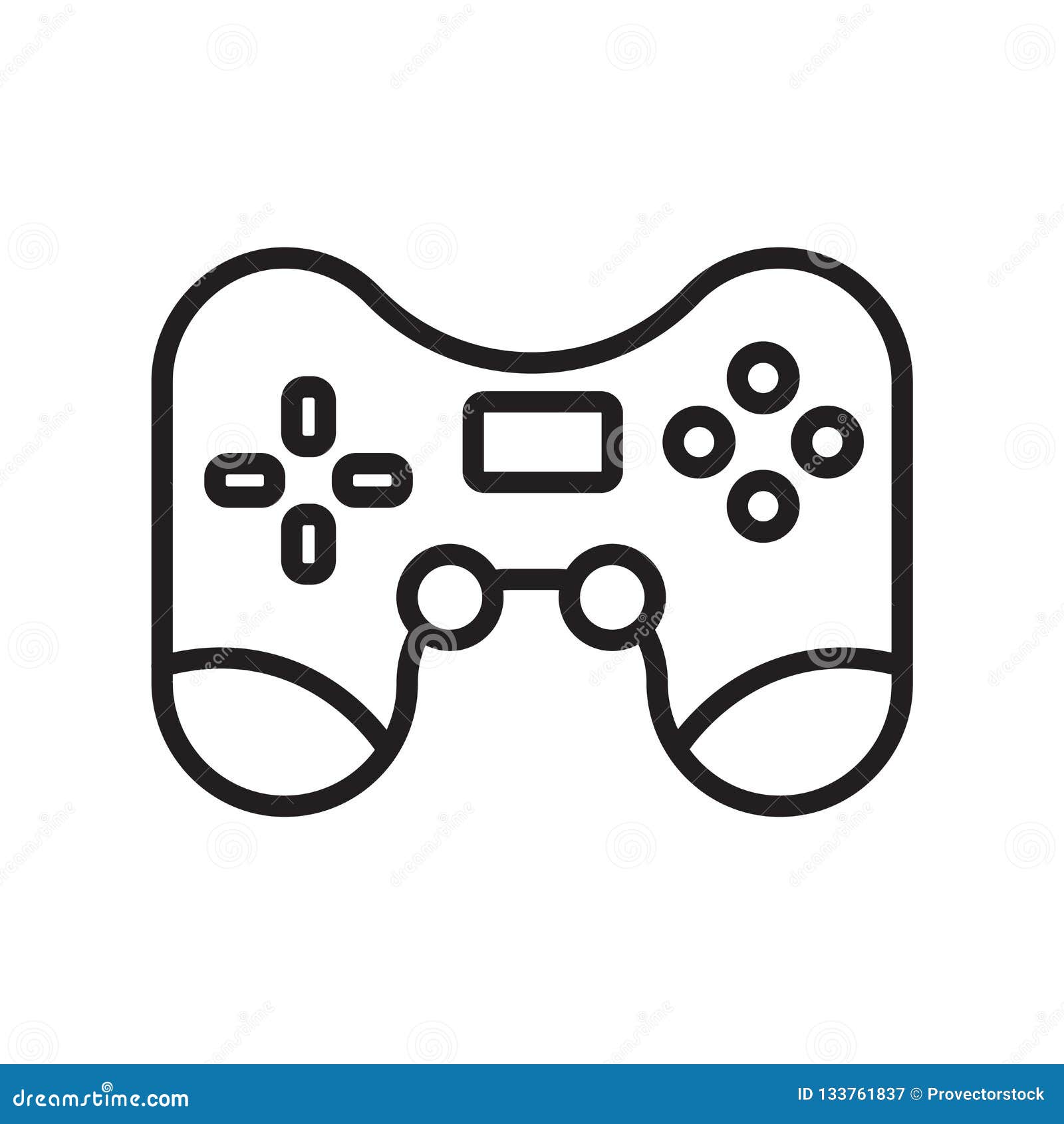 Game Console Icon Vector Sign and Symbol Isolated on White Background ...