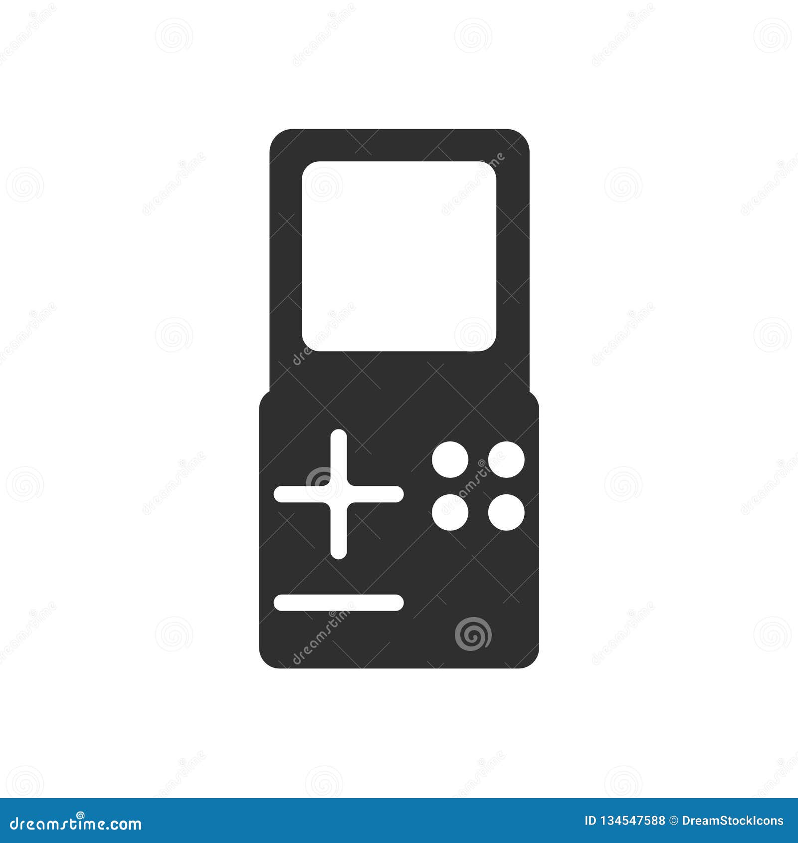 Game Console Icon Vector Sign and Symbol Isolated on White Background ...