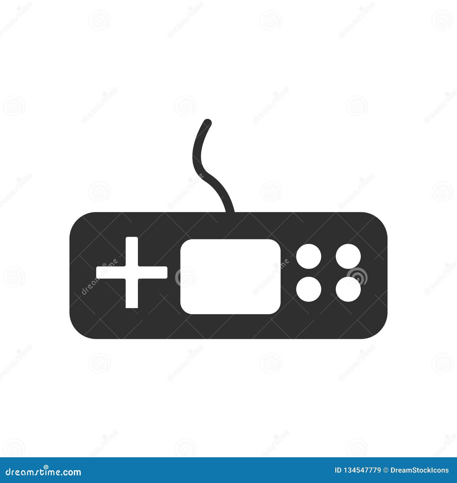 Game Console Icon Vector Sign and Symbol Isolated on White Background ...