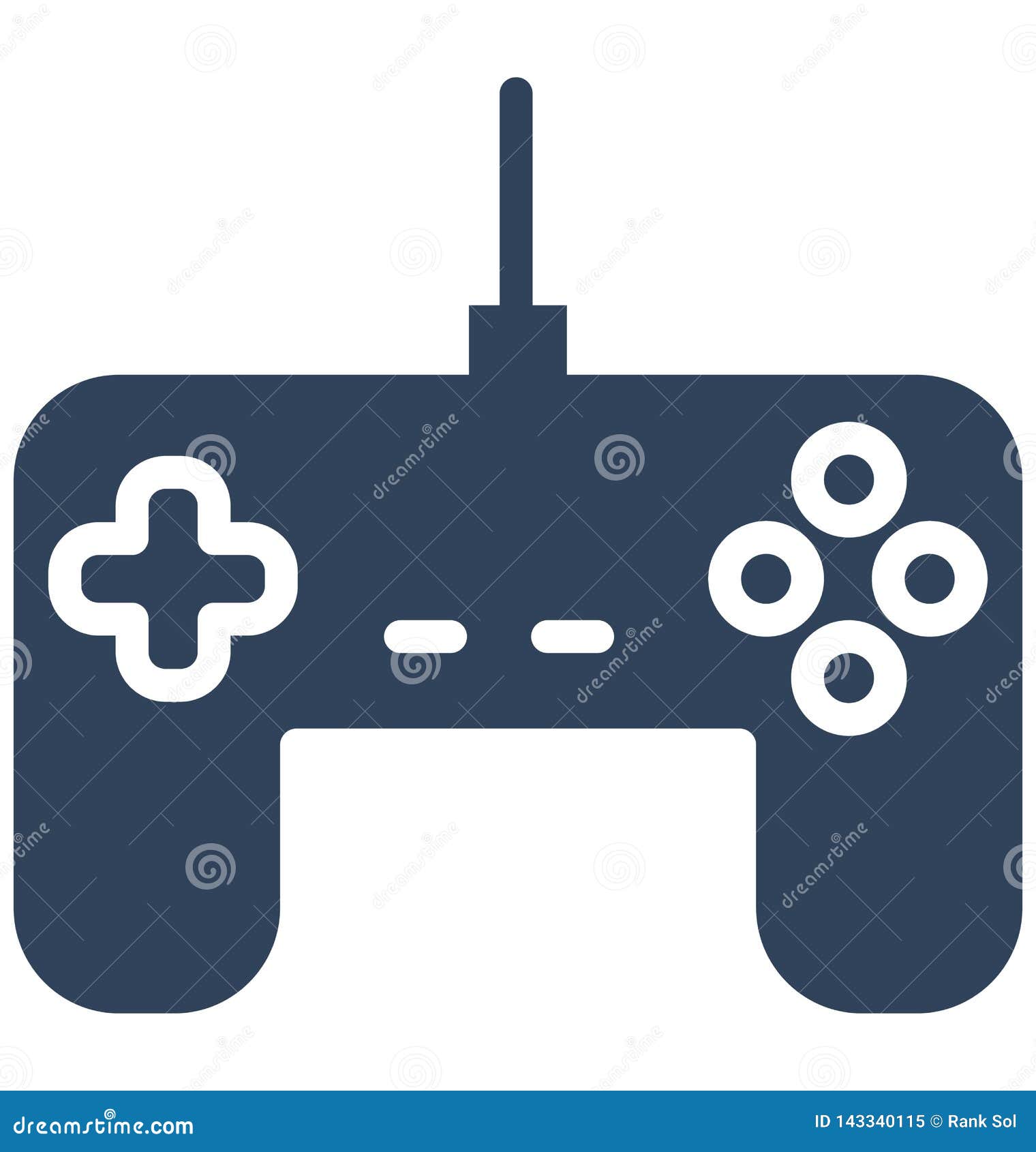 Game Console Isolated Vector Icon Which Can Easily Modify or Edit Game ...