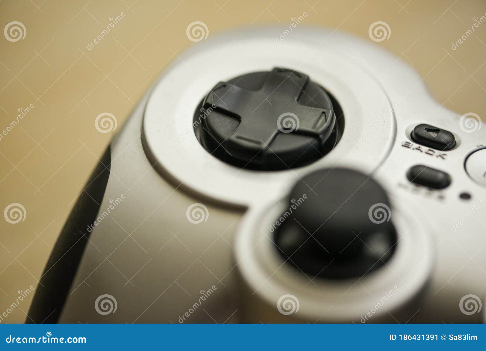 Game Console with a Joystick Stock Image - Image of controller, video ...