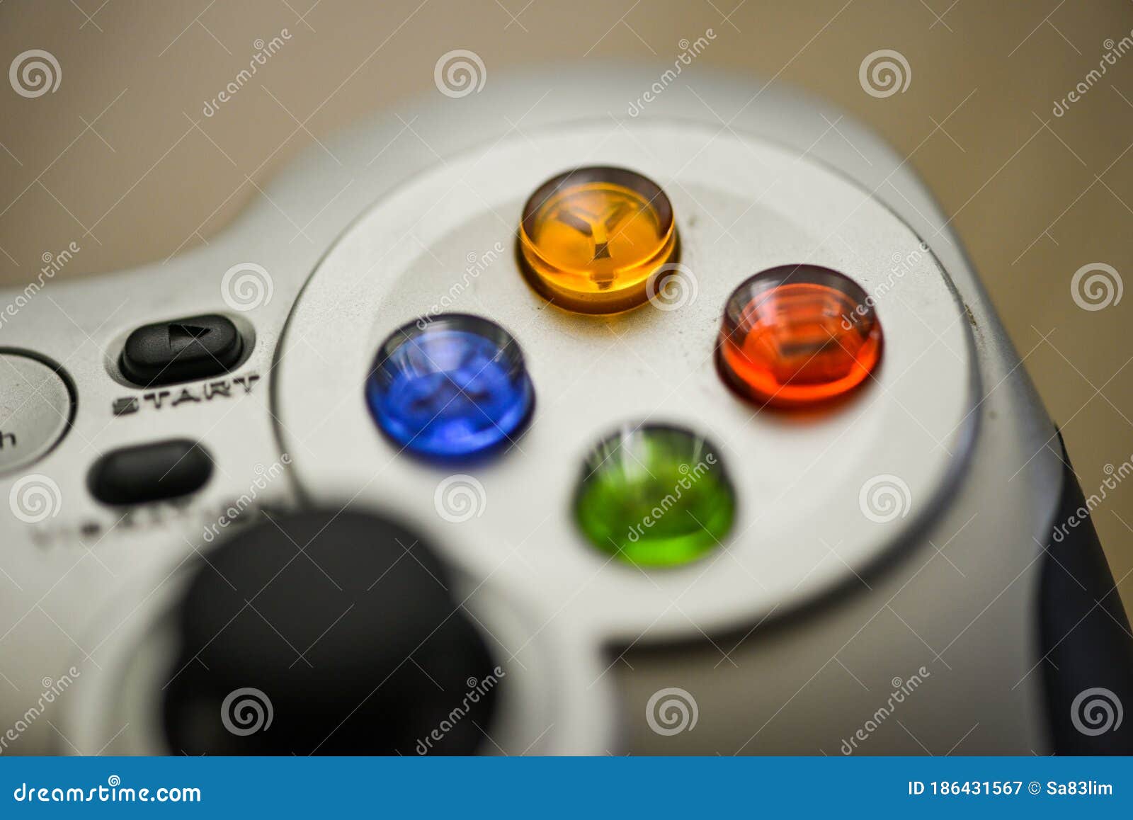 Game Console with a Joystick Stock Image - Image of september, sony ...