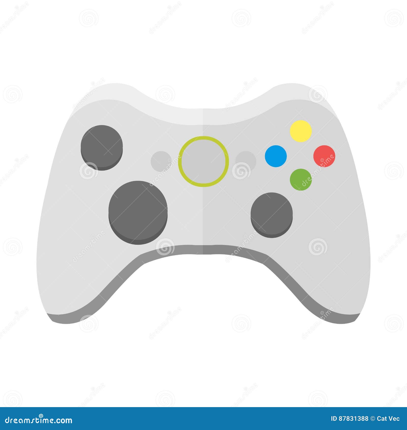 Game Console Joystick Vector Illustration Stock Vector - Illustration ...