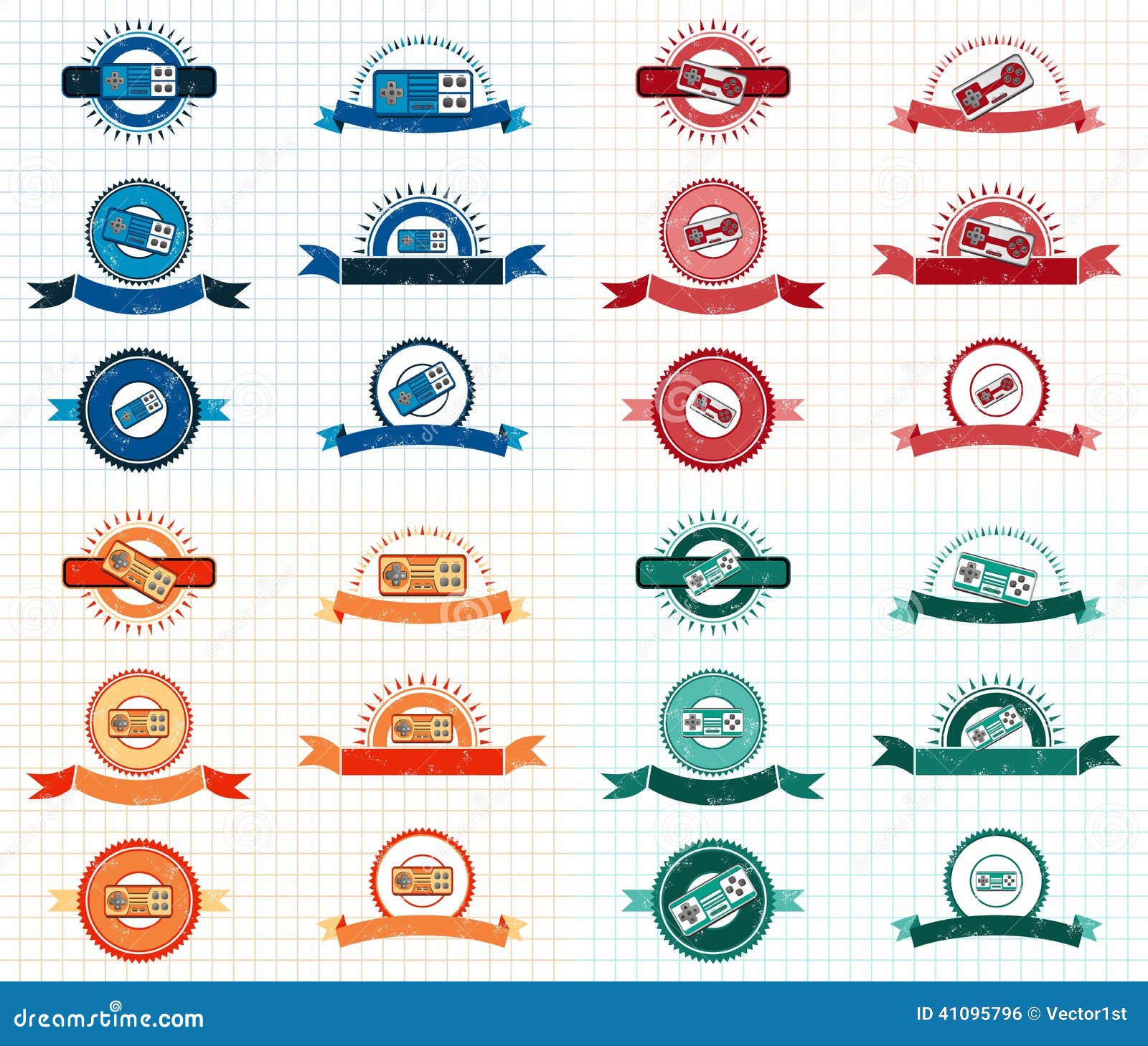 Game console label sticker stock vector. Illustration of premium - 41095796