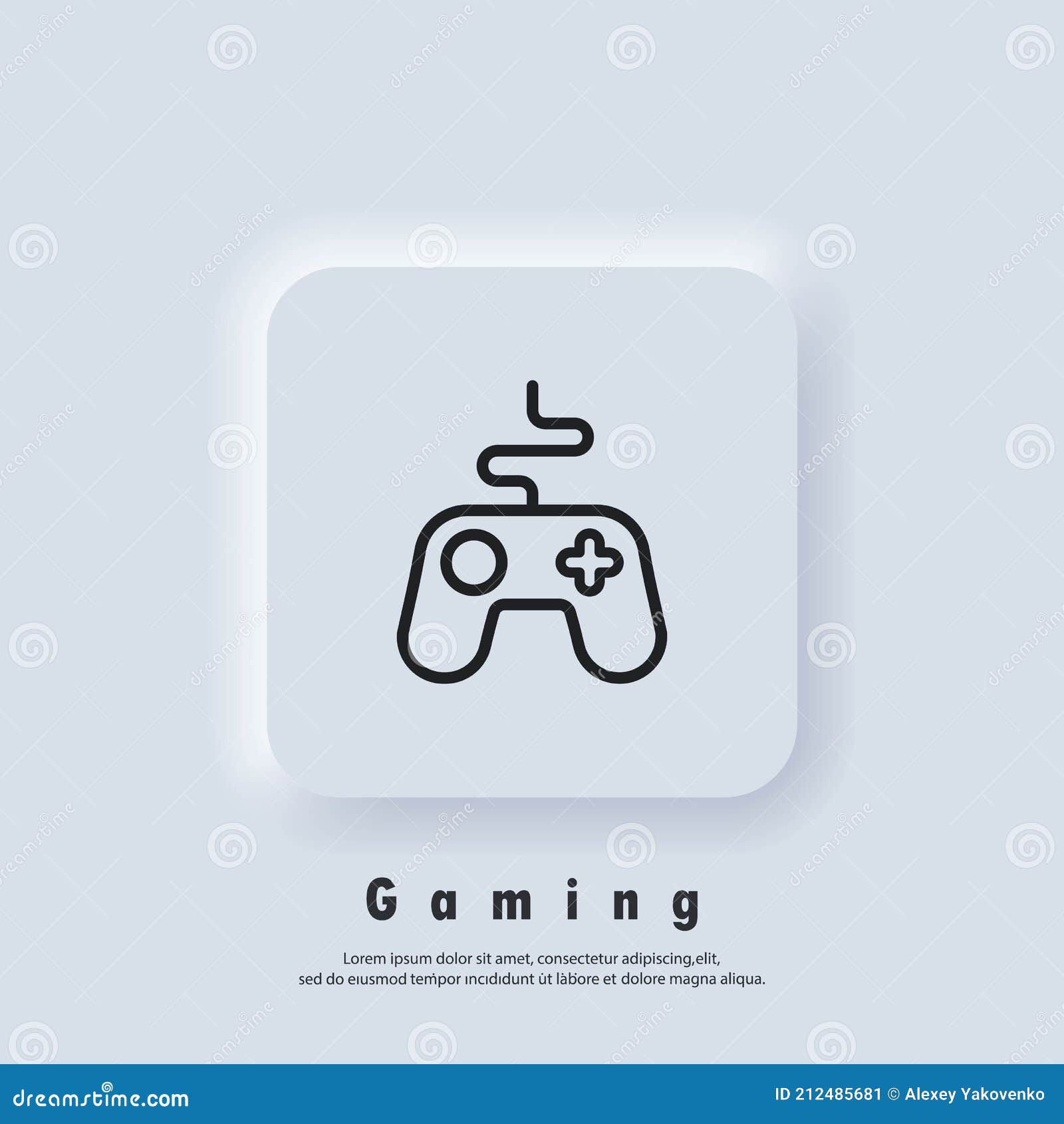 Game Console Logo. Game Controller Line Icon. Joystick Icons. Gamepad. Vector. UI Icon Stock ...