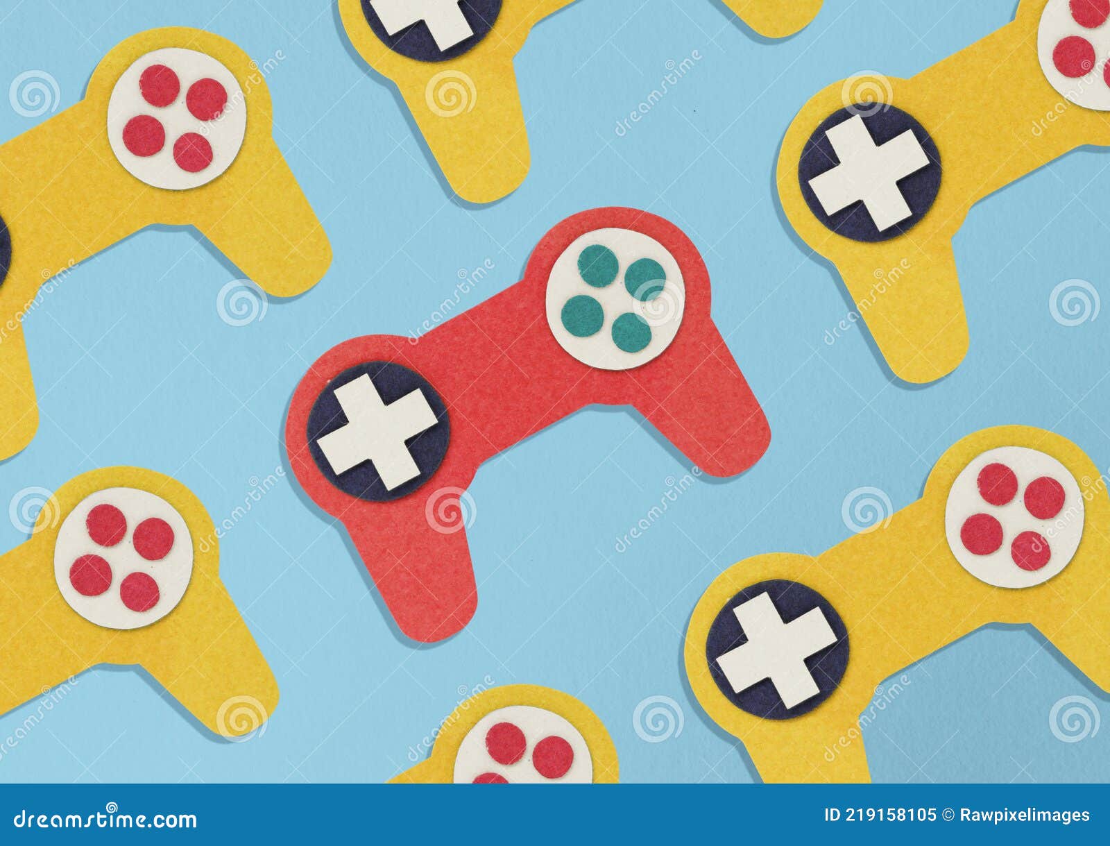 Game Console Paper Craft Handmade Stock Image - Image of gaming ...