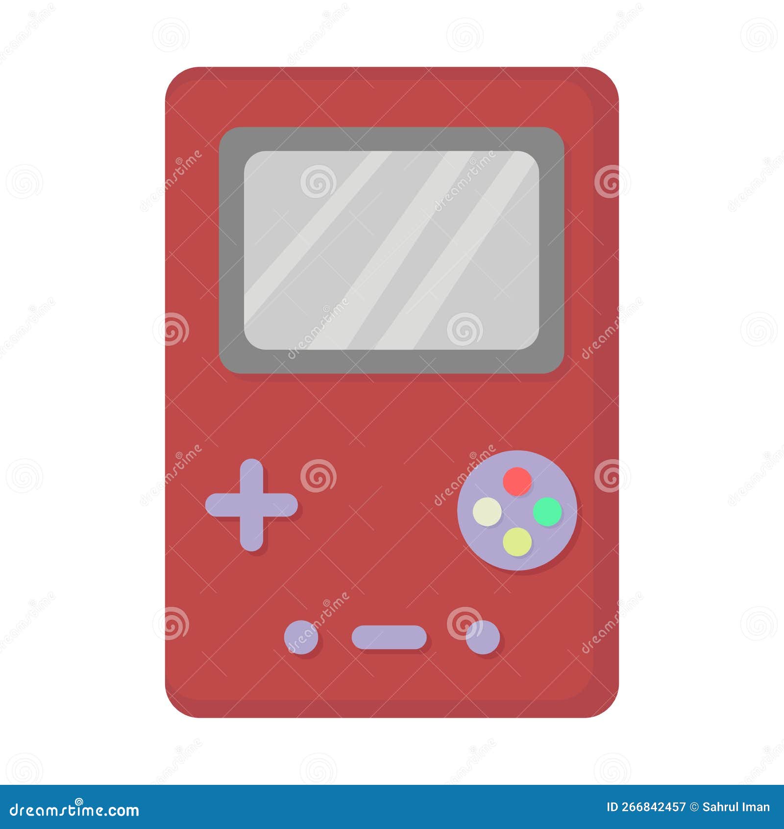 Game Consol is red stock illustration. Illustration of number - 266842457