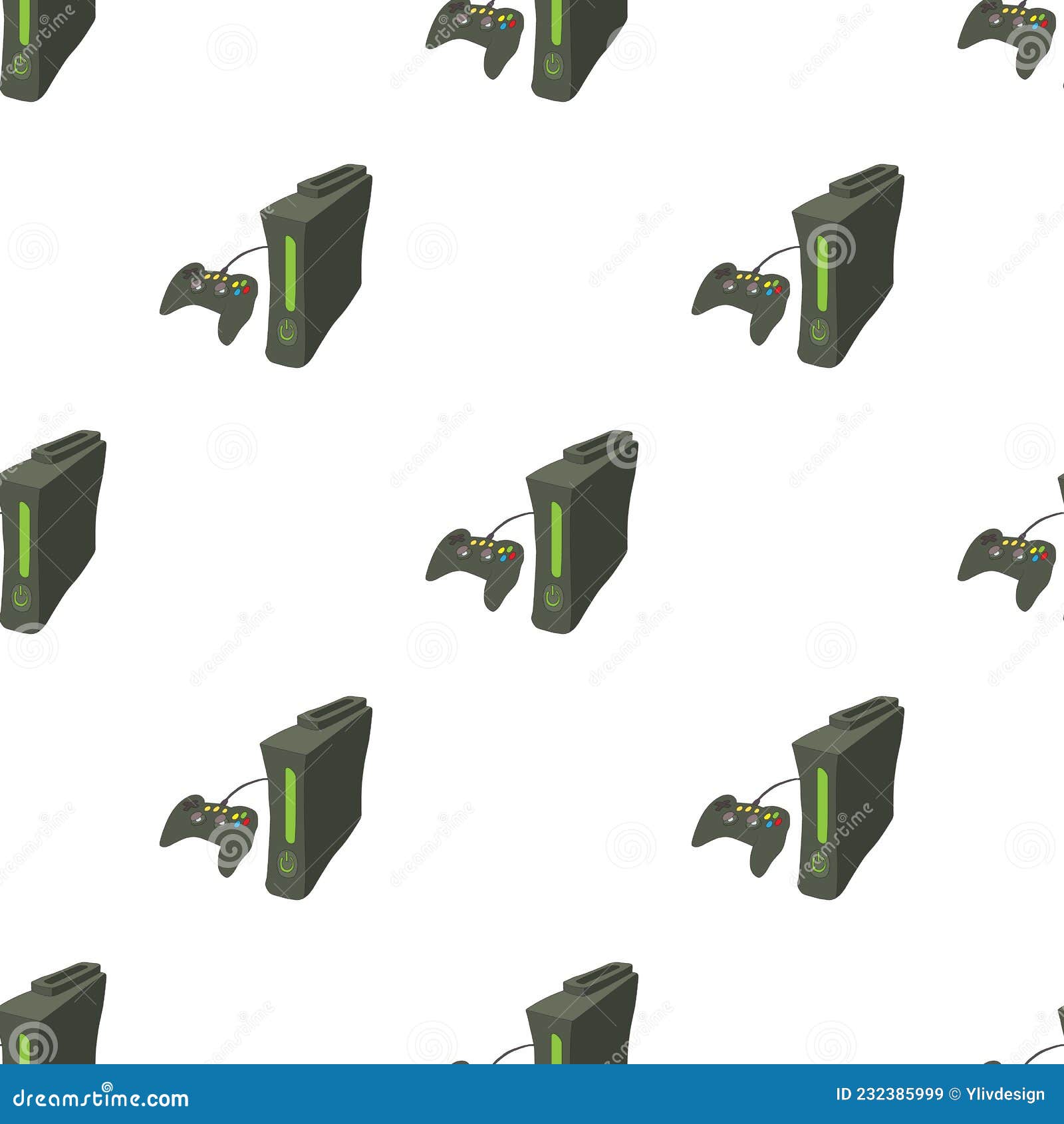 Game Console Pattern Seamless Vector Stock Vector - Illustration of ...