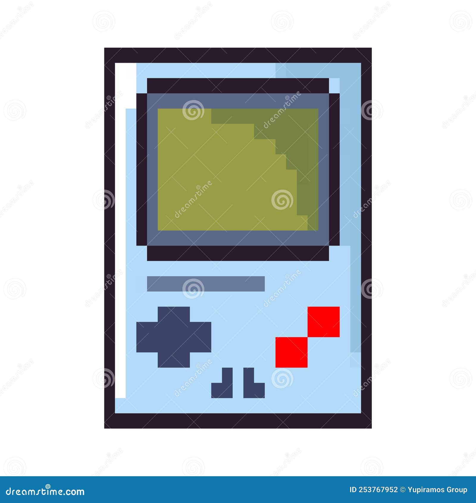 Game console pixel art stock vector. Illustration of vector - 253767952
