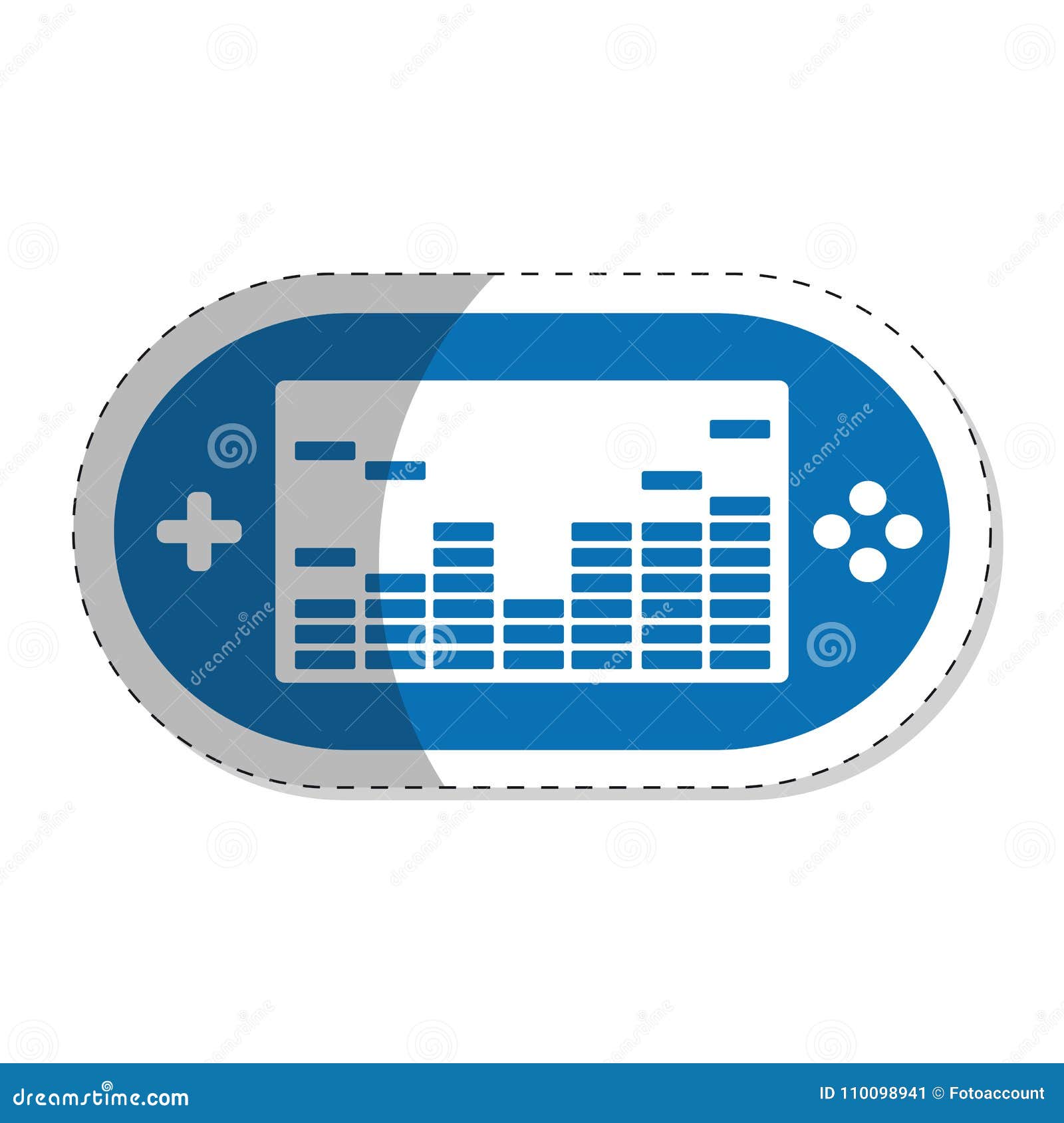Game Console Sticker - Vector Illustration Stock Vector - Illustration ...