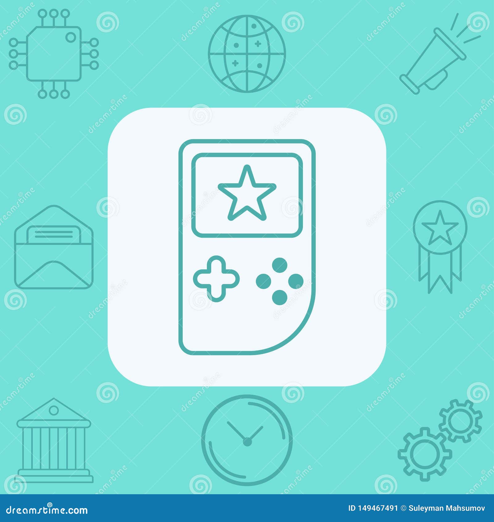 Game Console Vector Icon Sign Symbol Stock Illustration - Illustration ...