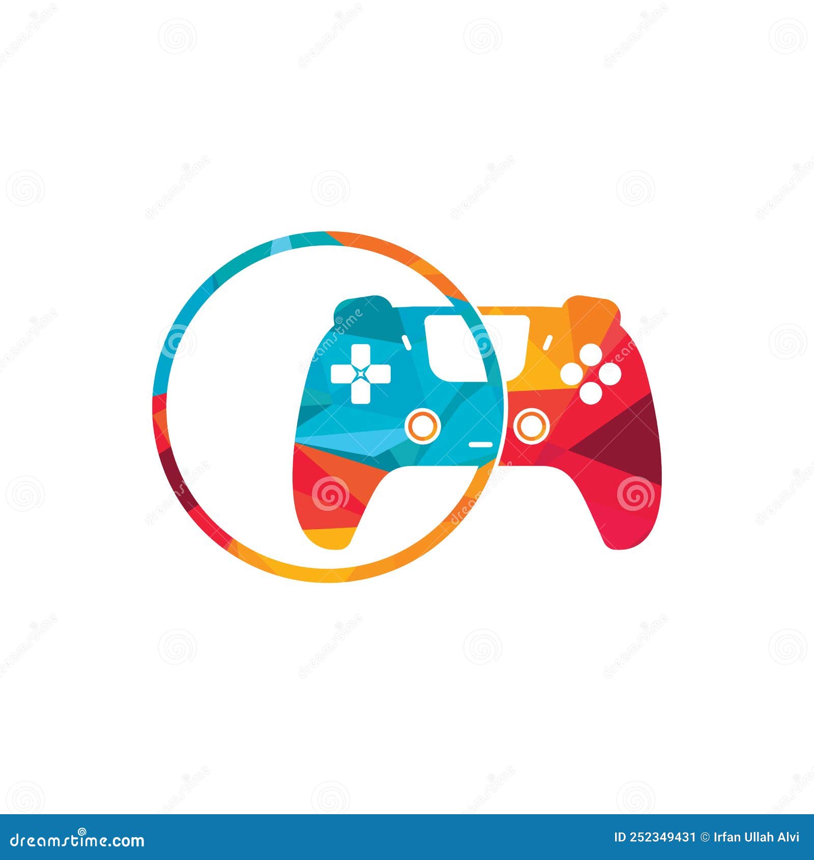 Game Console Vector Logo Design. Video Games Stick Logo Design Template ...