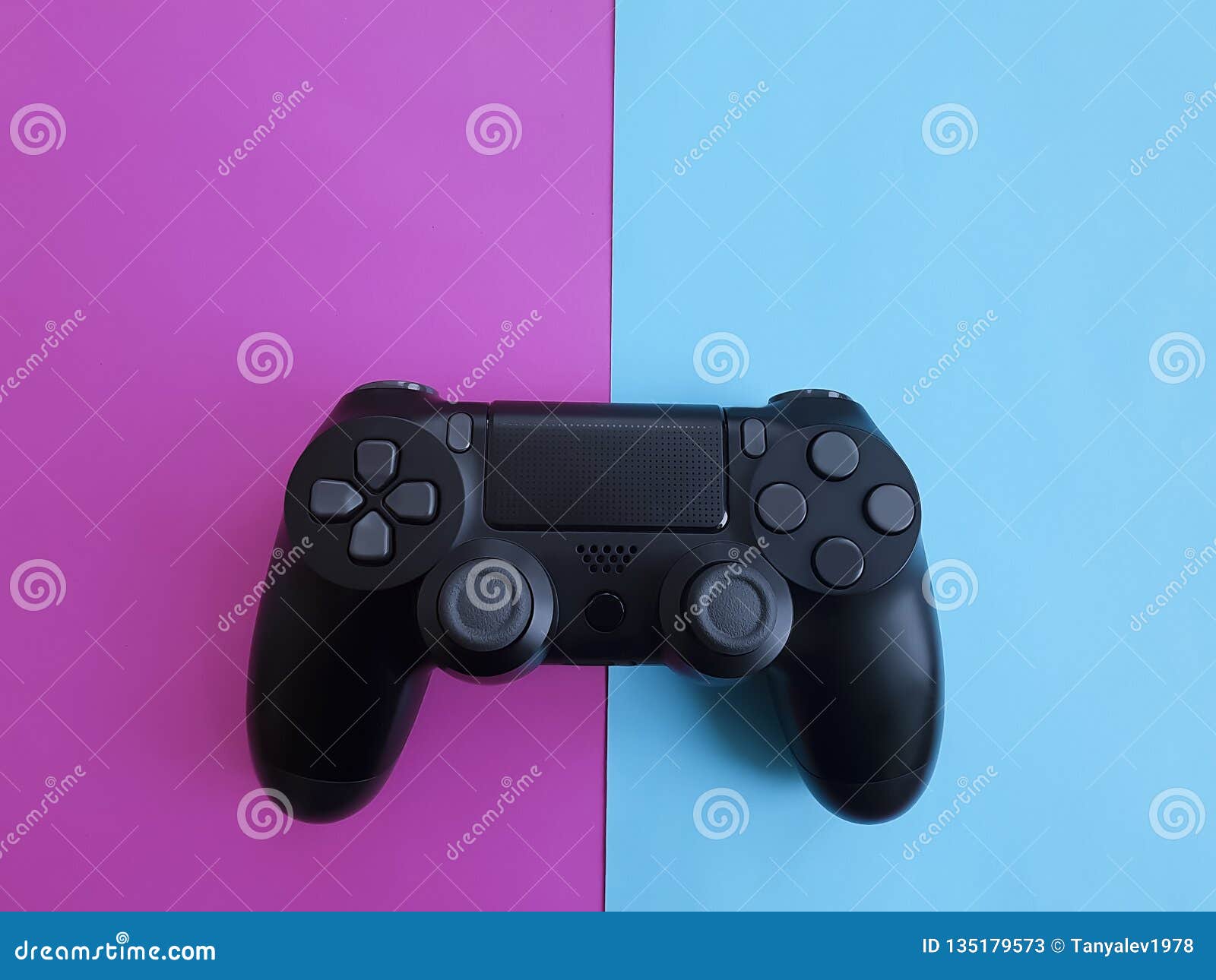 Game Controller Black Colored Paper Multimedia Gaming Stock Image ...