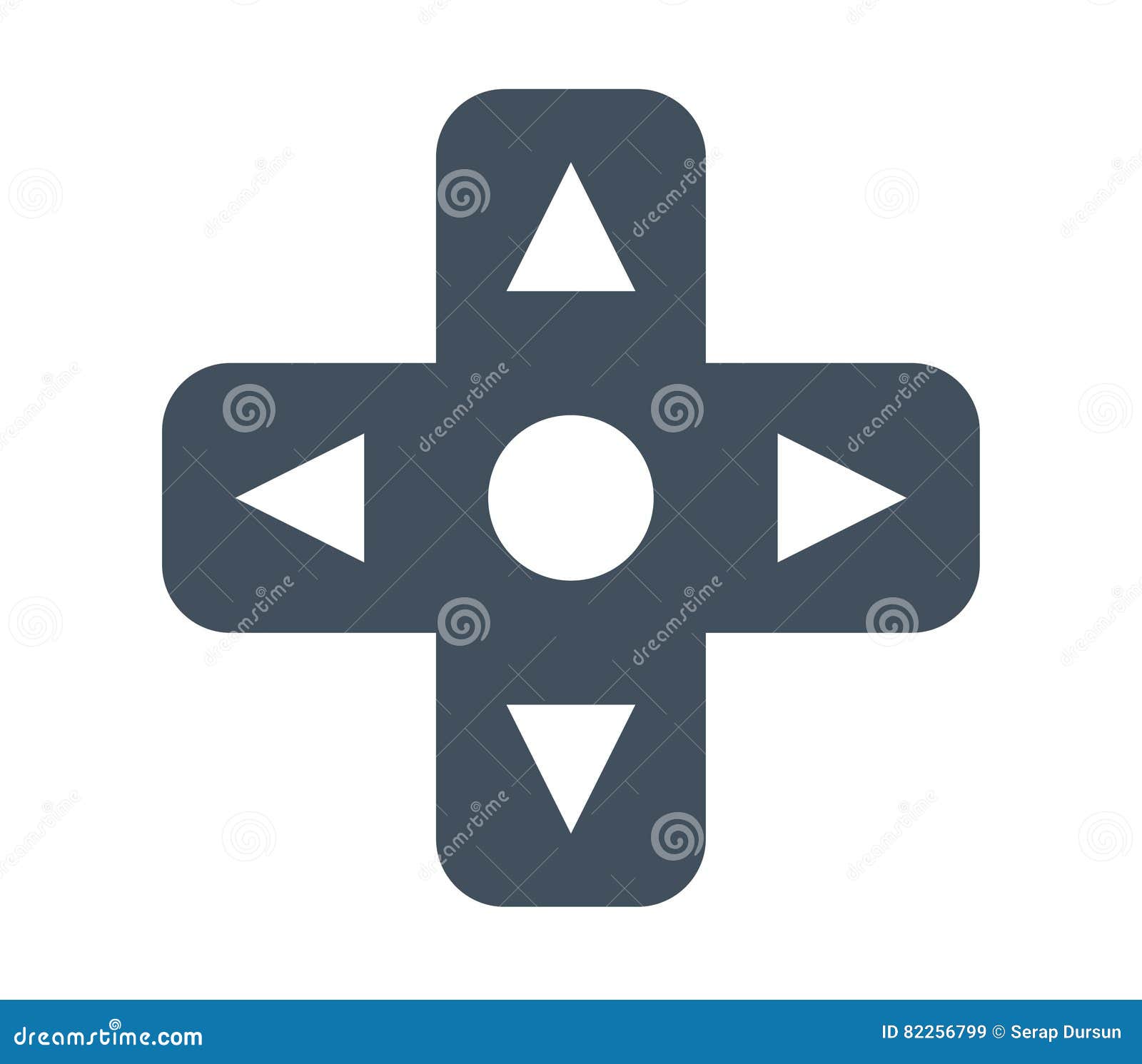 Game Controller Button stock illustration. Illustration of arrow - 82256799