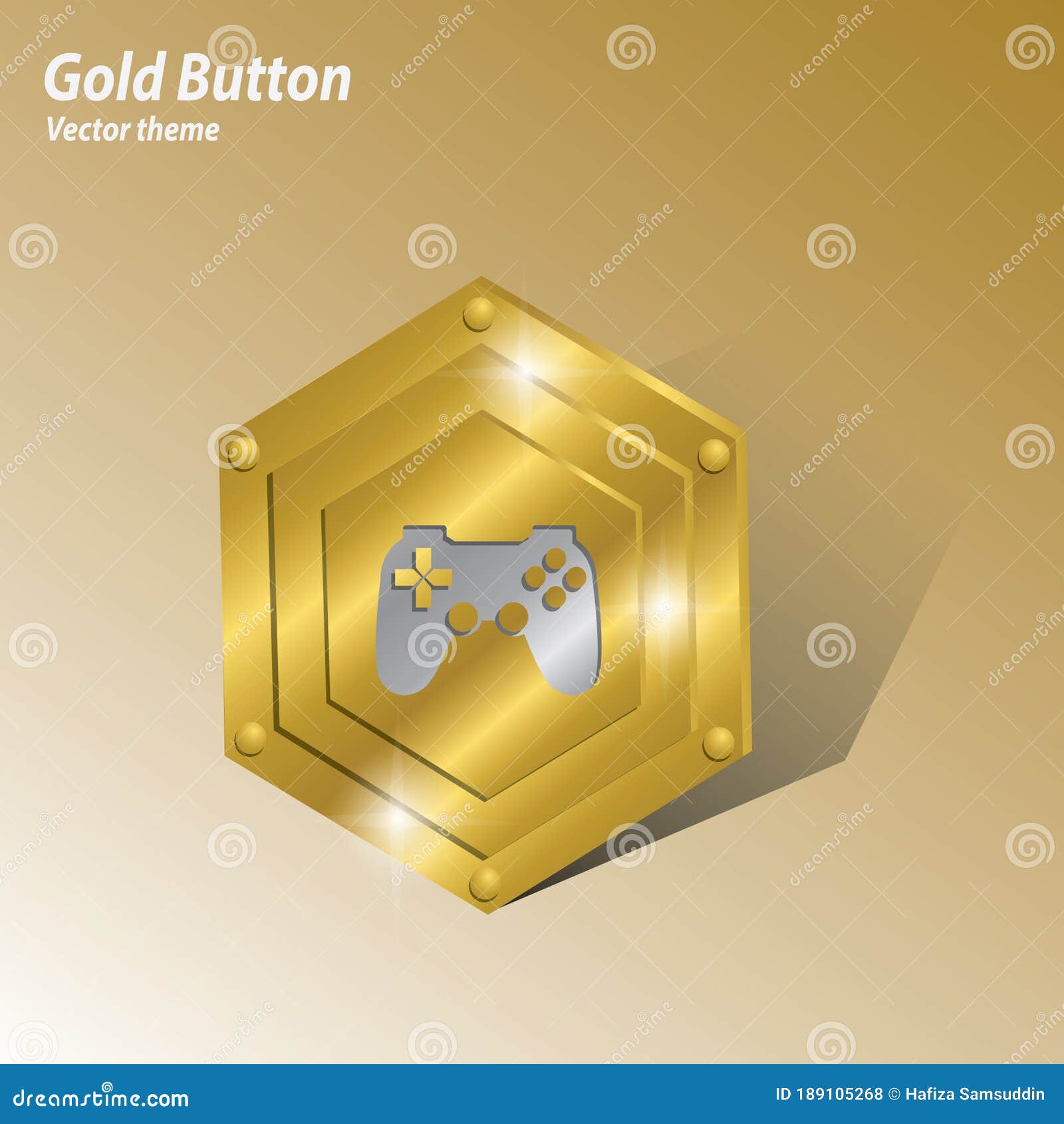Game Controller Button. Vector Illustration Decorative Design Stock ...