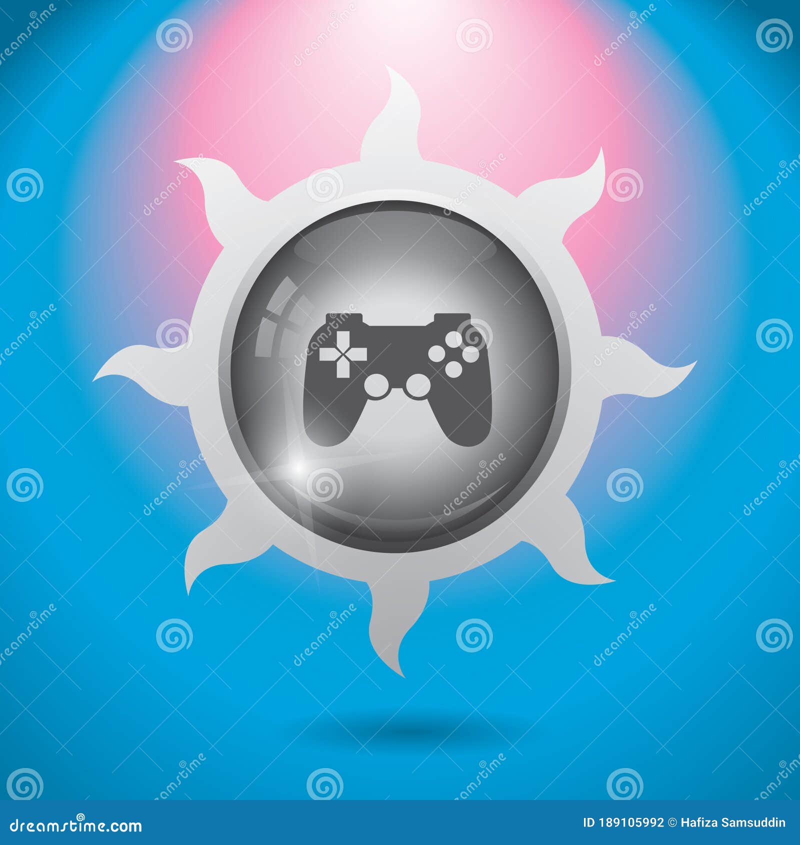 Game Controller Button. Vector Illustration Decorative Design Stock ...