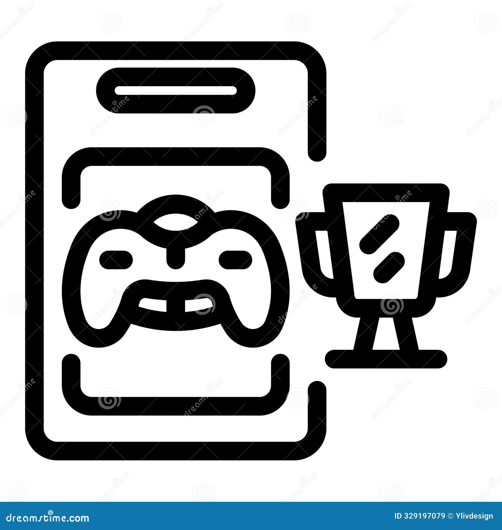 Game Controller on Certificate with Trophy for Winner Stock ...