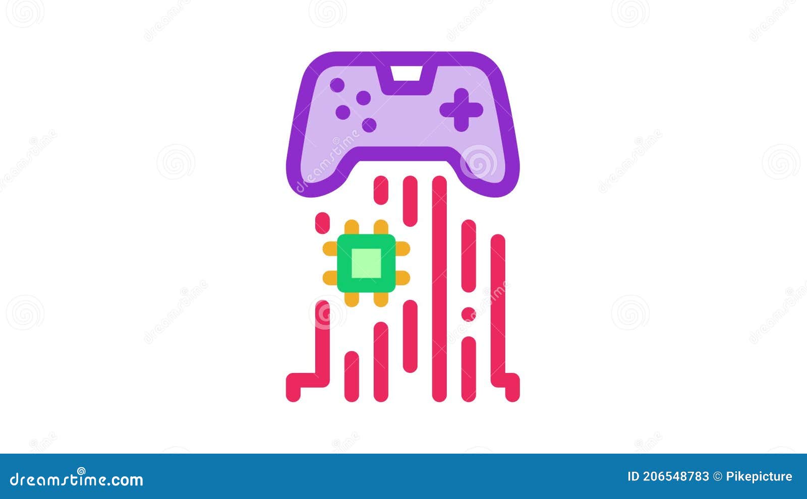 Game Controller Chip Icon Animation Stock Video - Video of simulation ...