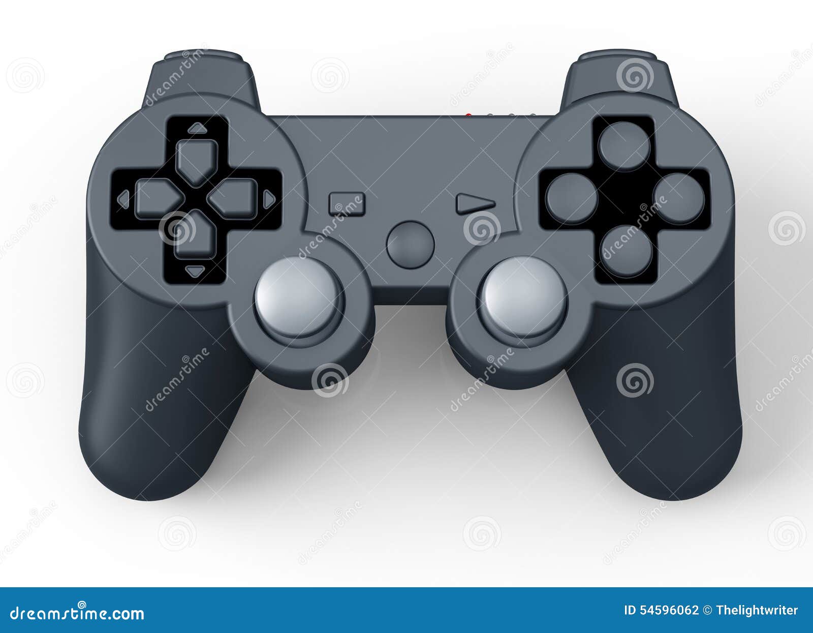 Game Controller for Console Isolated on White Stock Illustration ...