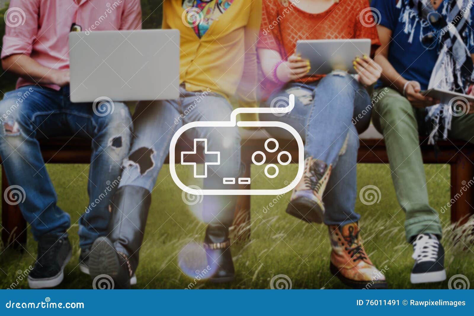 Game Controller Control Leisure Fun Technology Joystick Concept Stock ...