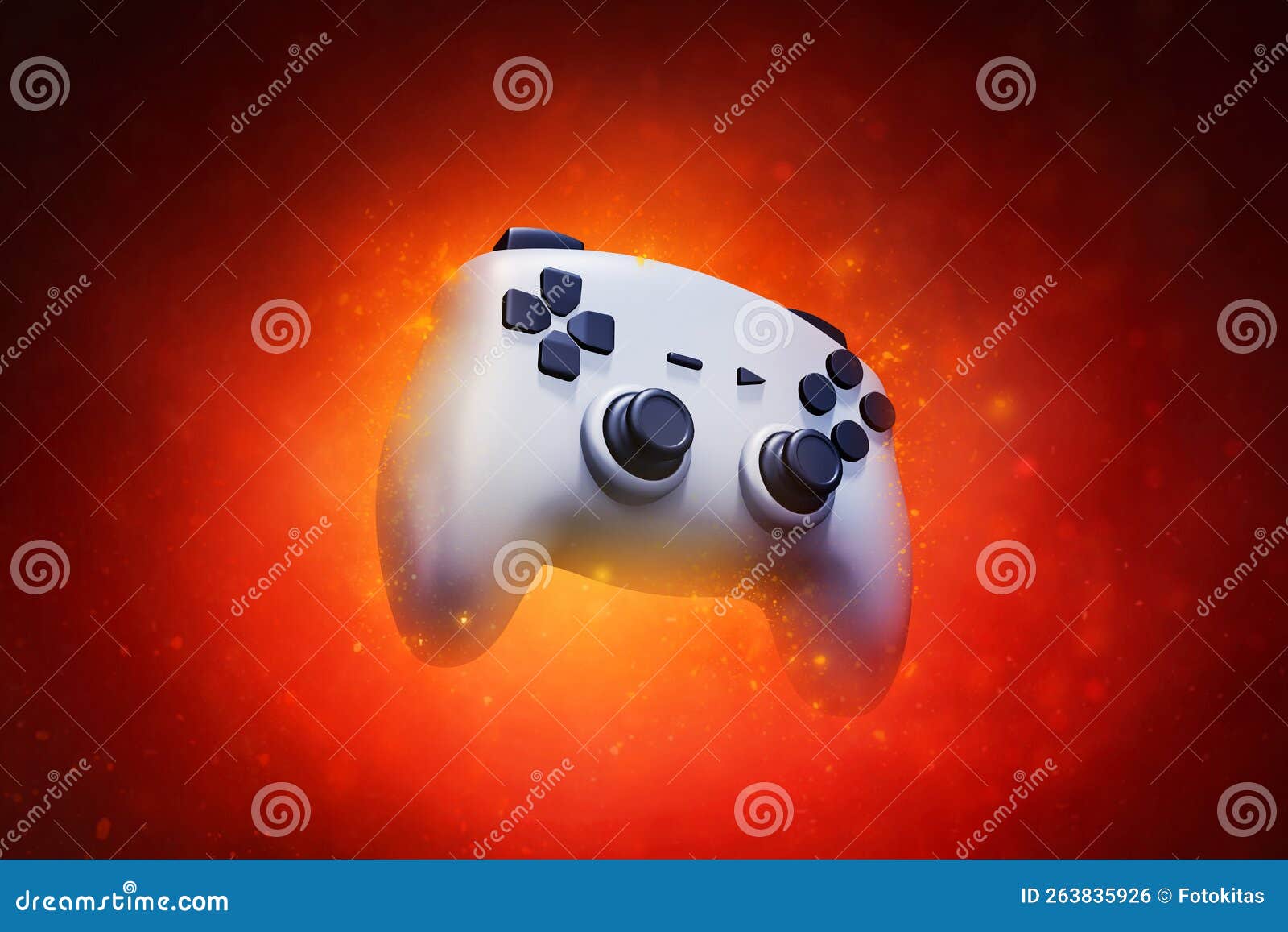 Game Controller on 3d Illustrations Stock Illustration - Illustration ...