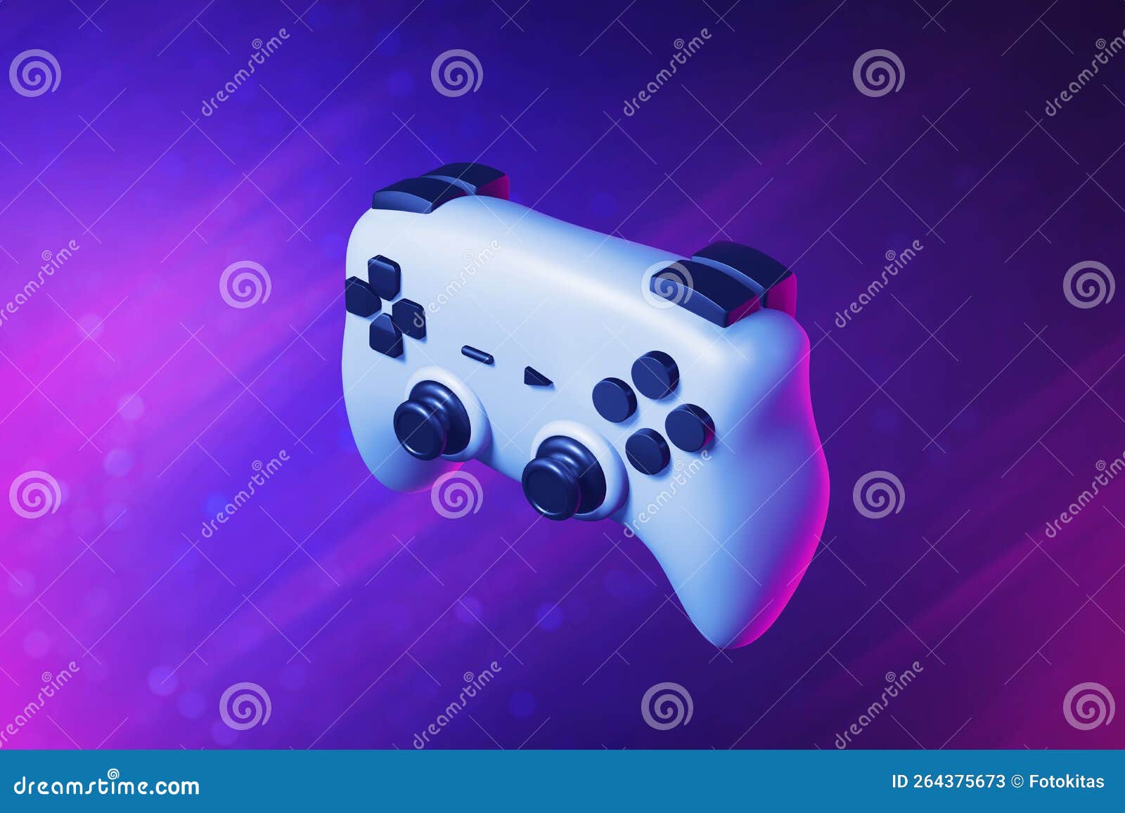 Game Controller on 3d Illustrations Stock Illustration - Illustration ...