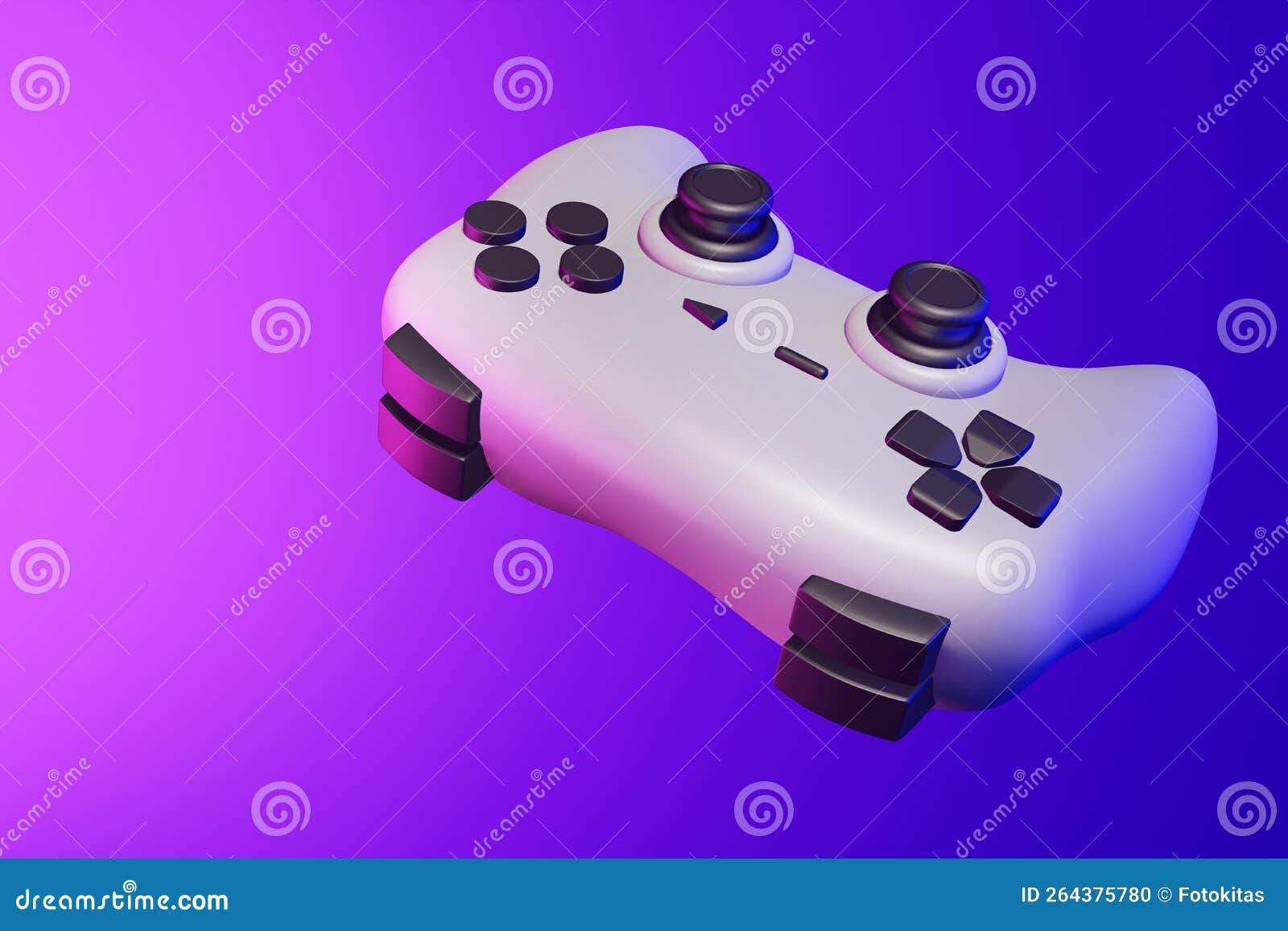 Game Controller on 3d Illustrations Stock Illustration - Illustration ...
