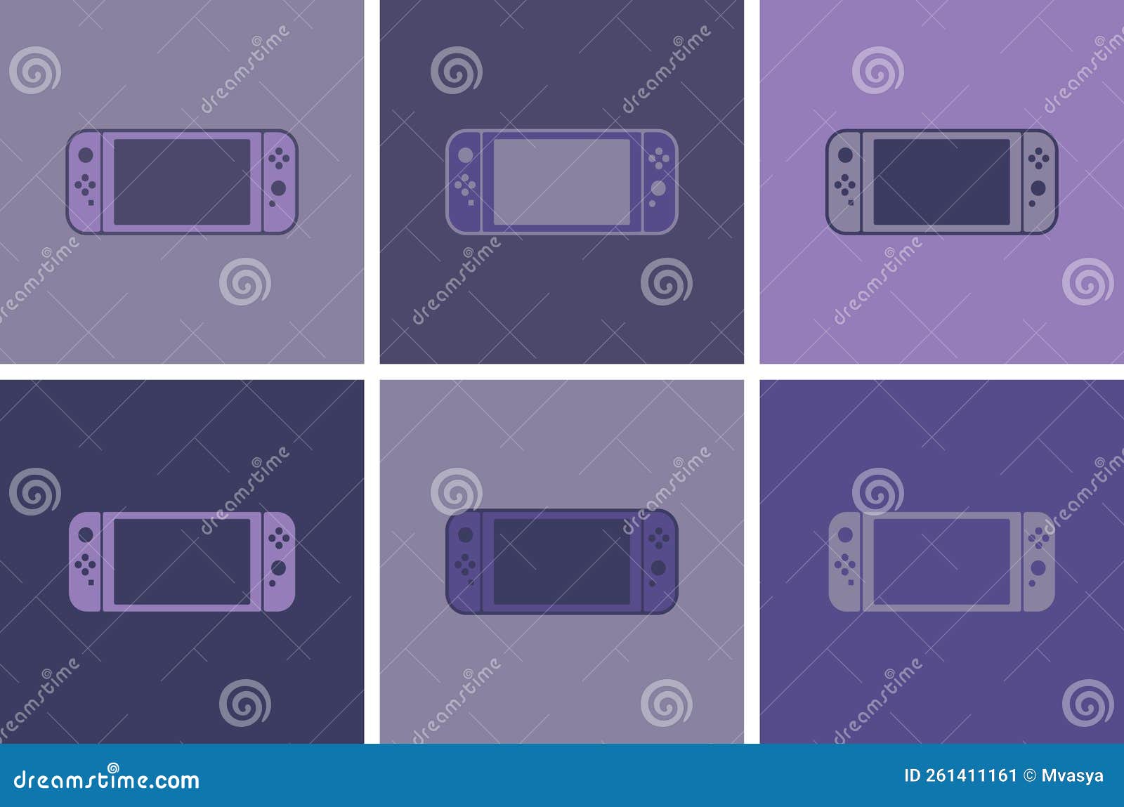 Game Controller Design Template Icon. Nintendo Switch. Gamepad. Pop Art ...