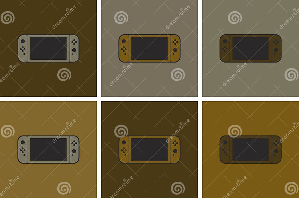 Game Controller Design Template Icon. Nintendo Switch. Gamepad. Pop Art ...