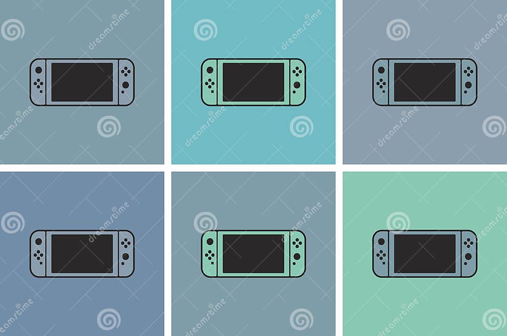 Game Controller Design Template Icon. Nintendo Switch. Gamepad. Pop Art ...
