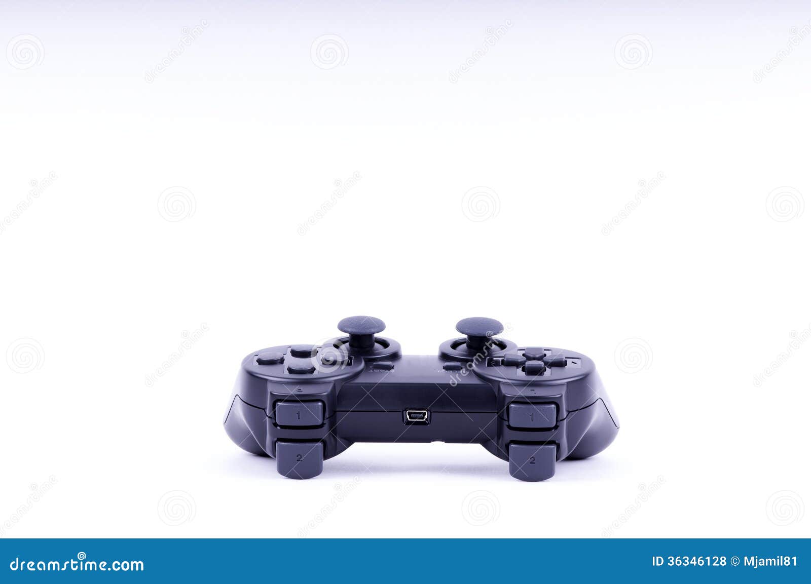 Game controller front view stock photo. Image of gamepad - 36346128