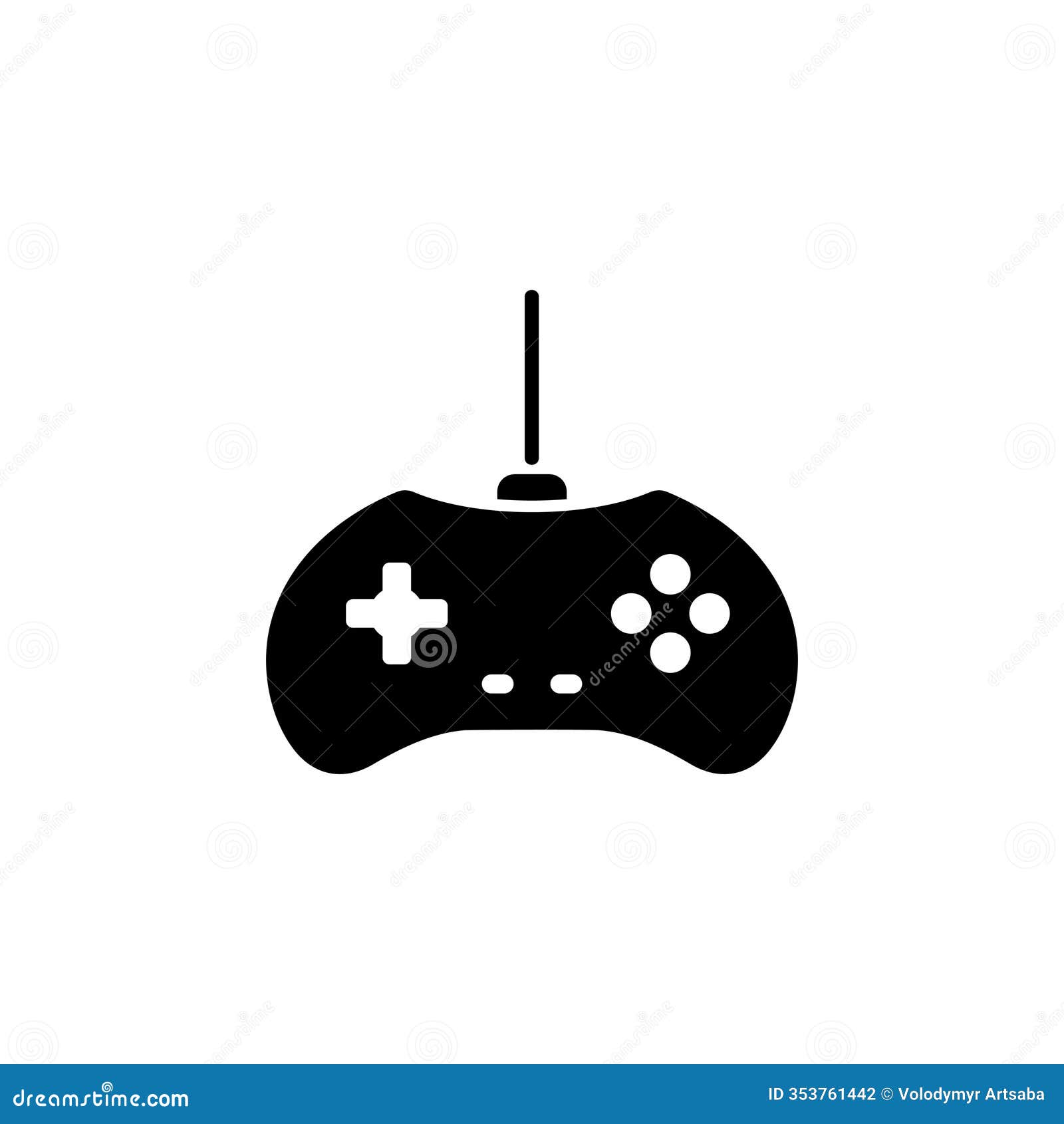 PS4 Controller Gamepad Video Games Console Or Pc Black Vector ...