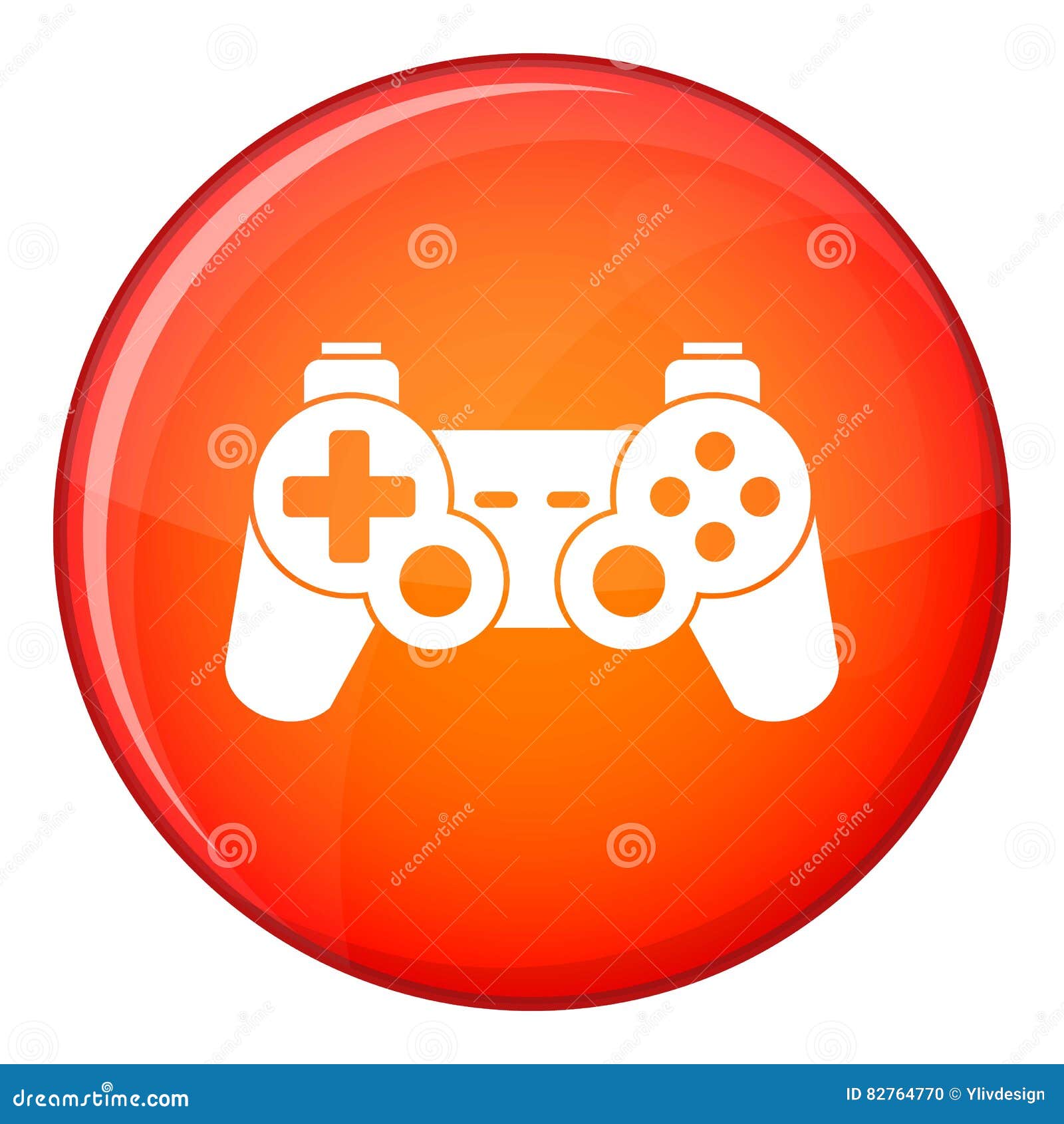 Game Controller Icon, Flat Style Stock Vector - Illustration of ...