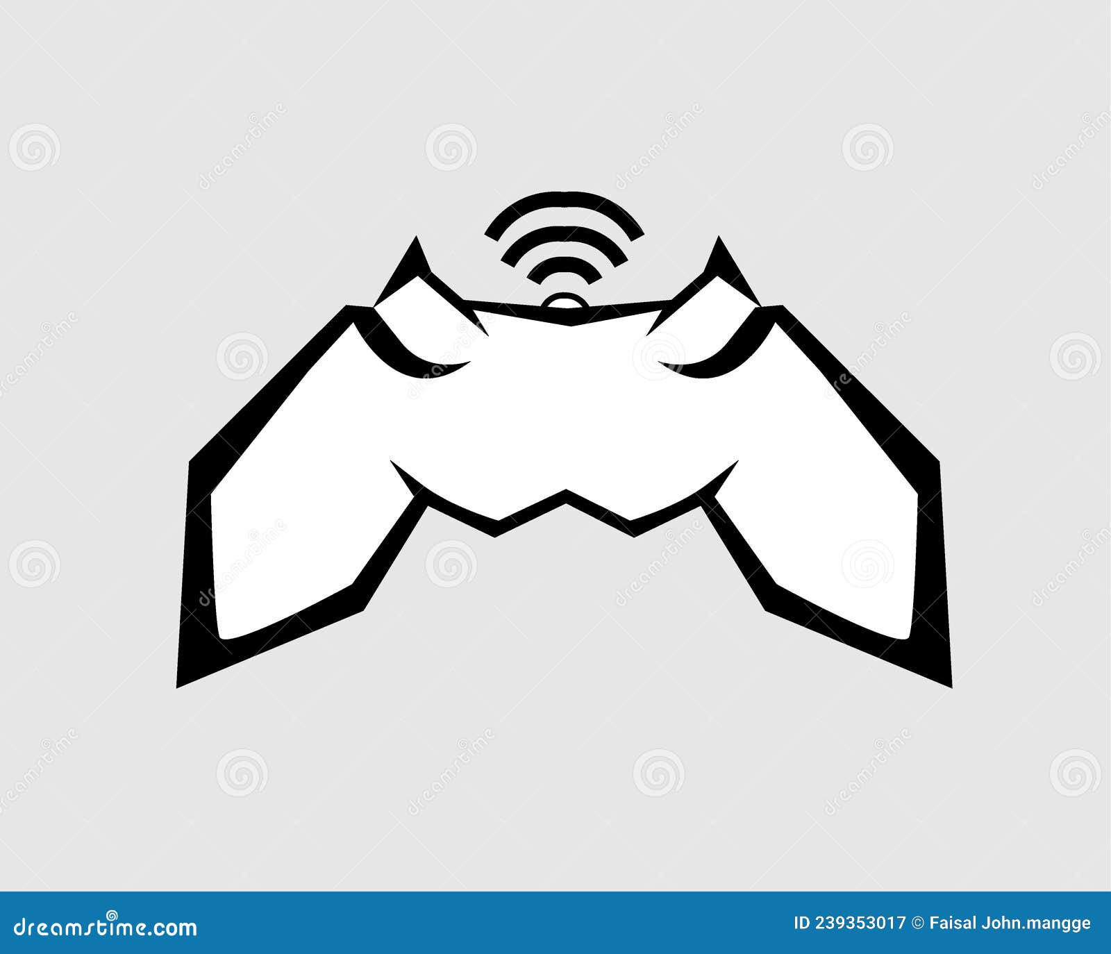 Game Controller Icon Logo. Simple Design Stock Vector - Illustration of ...