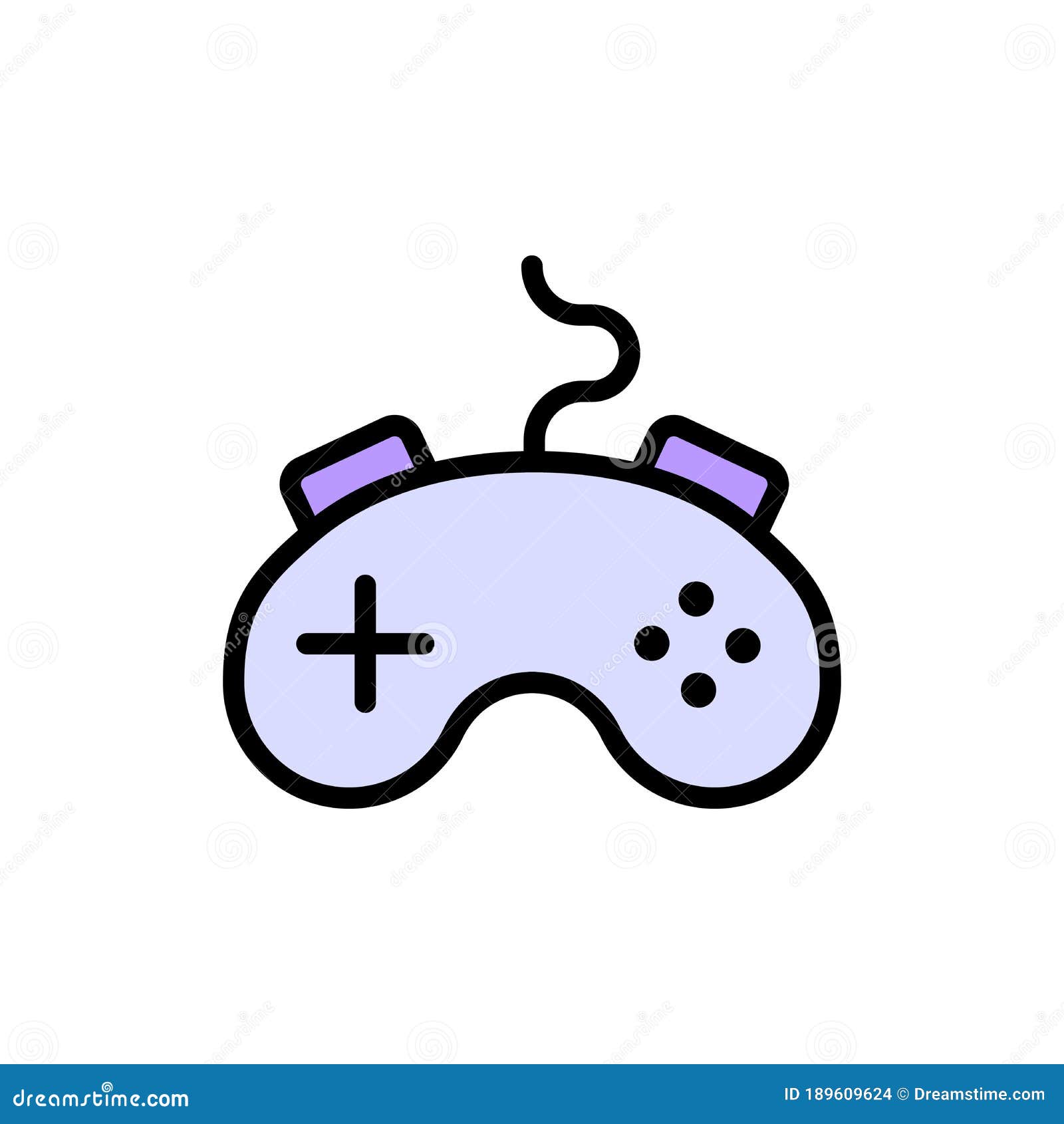 Game Controller Icon. Simple Color with Outline Vector Elements of ...